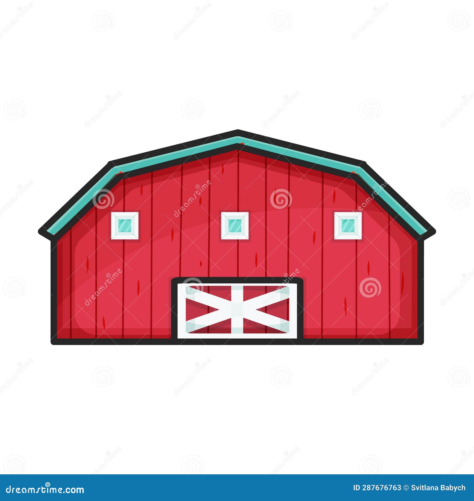 Barn Vector Icon.Color Vector Icon Isolated on White Background Barn ...