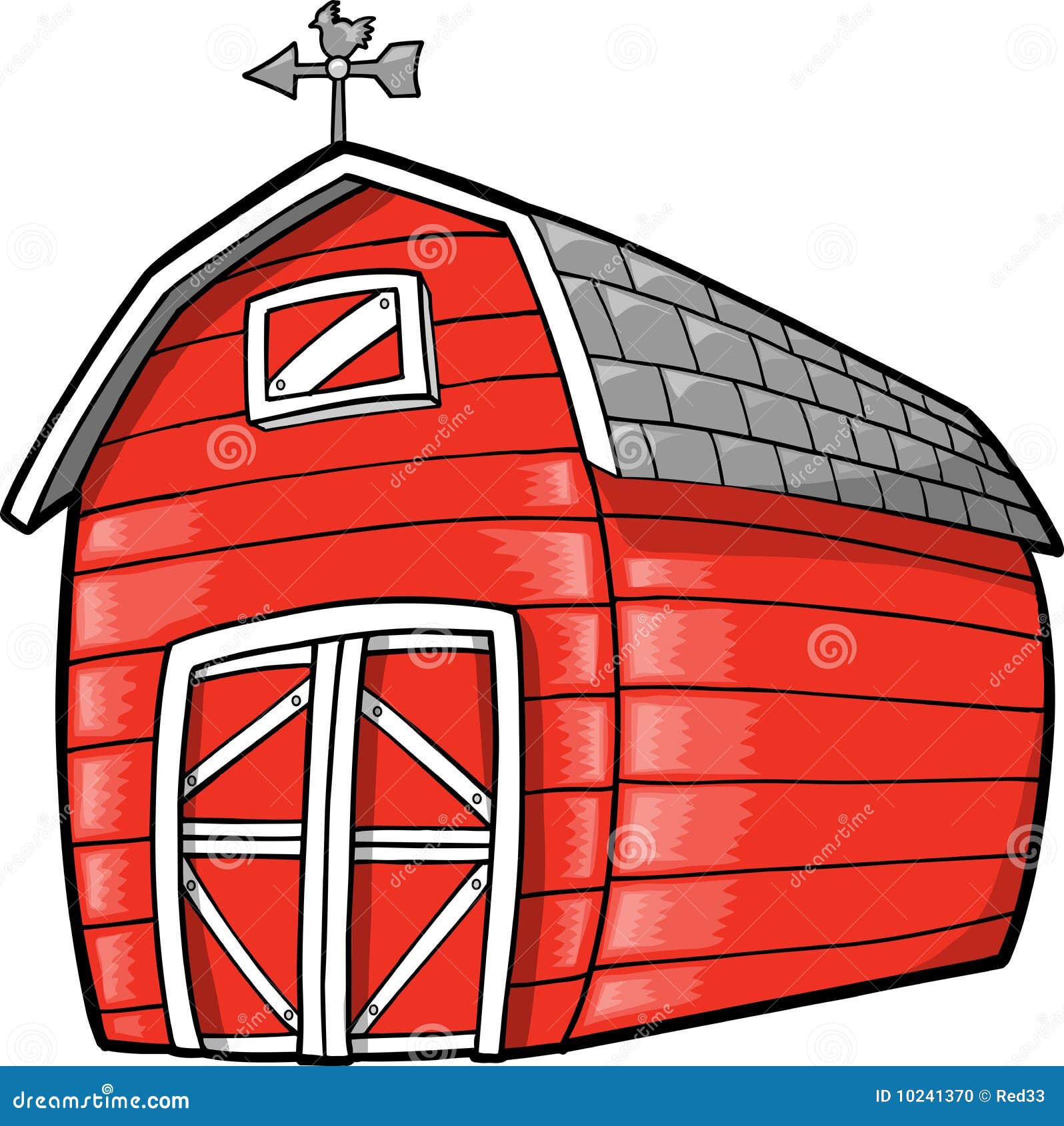 Barn Vector Illustration stock vector. Illustration of building - 10241370
