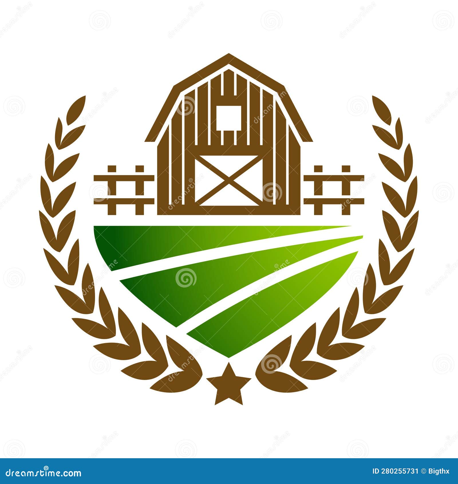 Farm Shield Logo Design Concept Vector Image Stock Vector ...