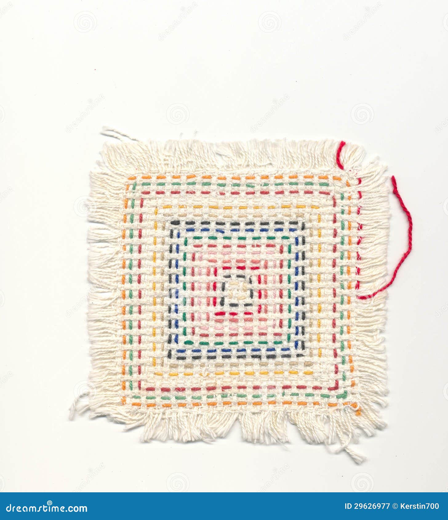 Barns broderi fotografering för bildbyråer. Bild av torkduk - 29626977