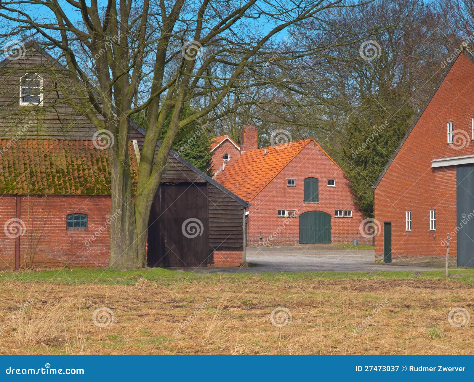 Barns at a european farm stock image. Image of barn, nonurban - 27473037