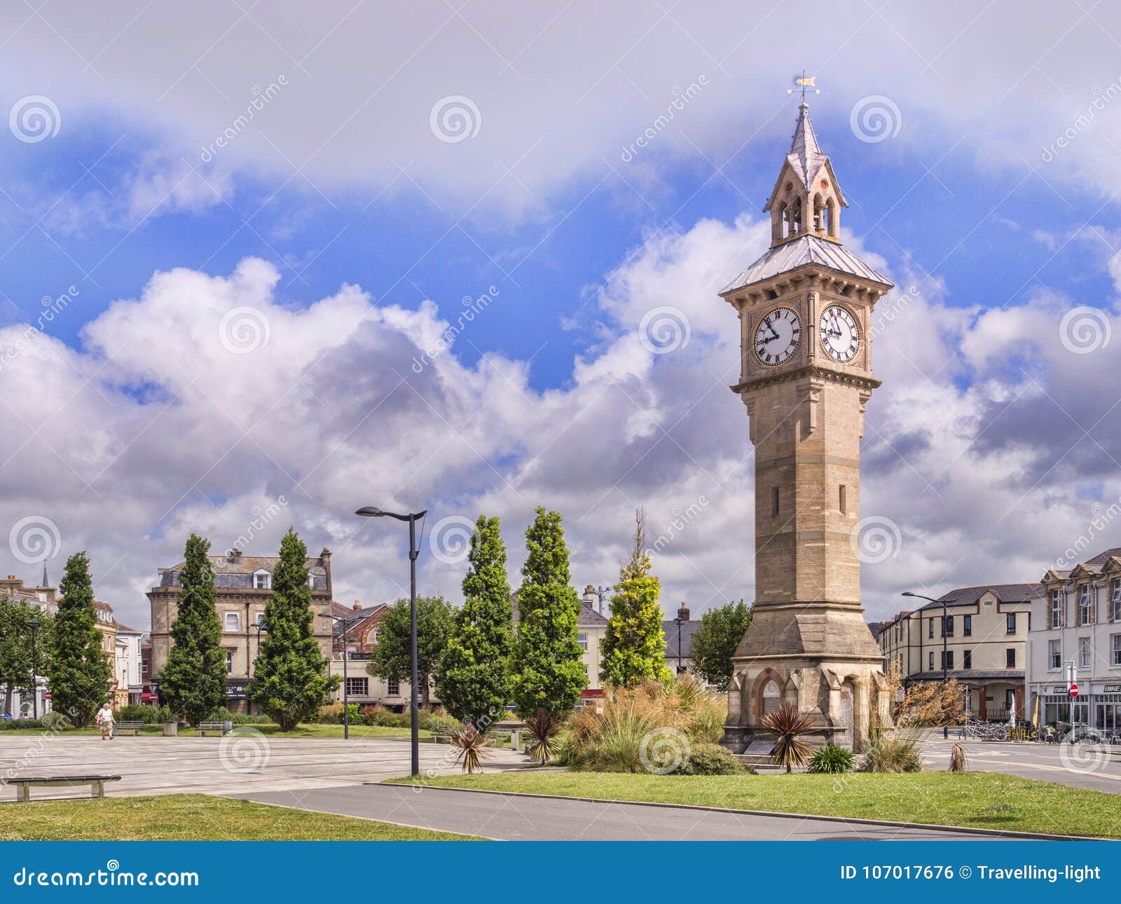 Barnstaple Devon Albert Clock Editorial Photo - Image of england, open ...