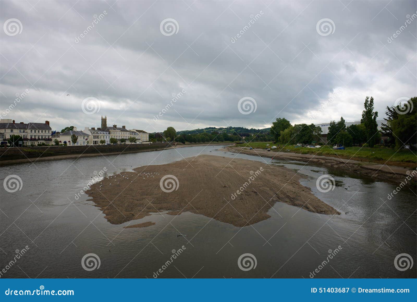 Barnstaple North Devon UK editorial photography. Image of cloud - 51403687