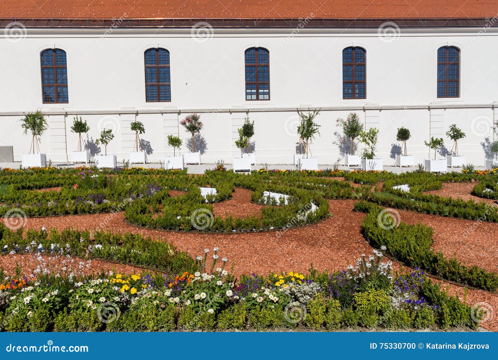 Barocker Garten, Bratislava-Schloss, Slowakei Stockfoto - Bild von ...