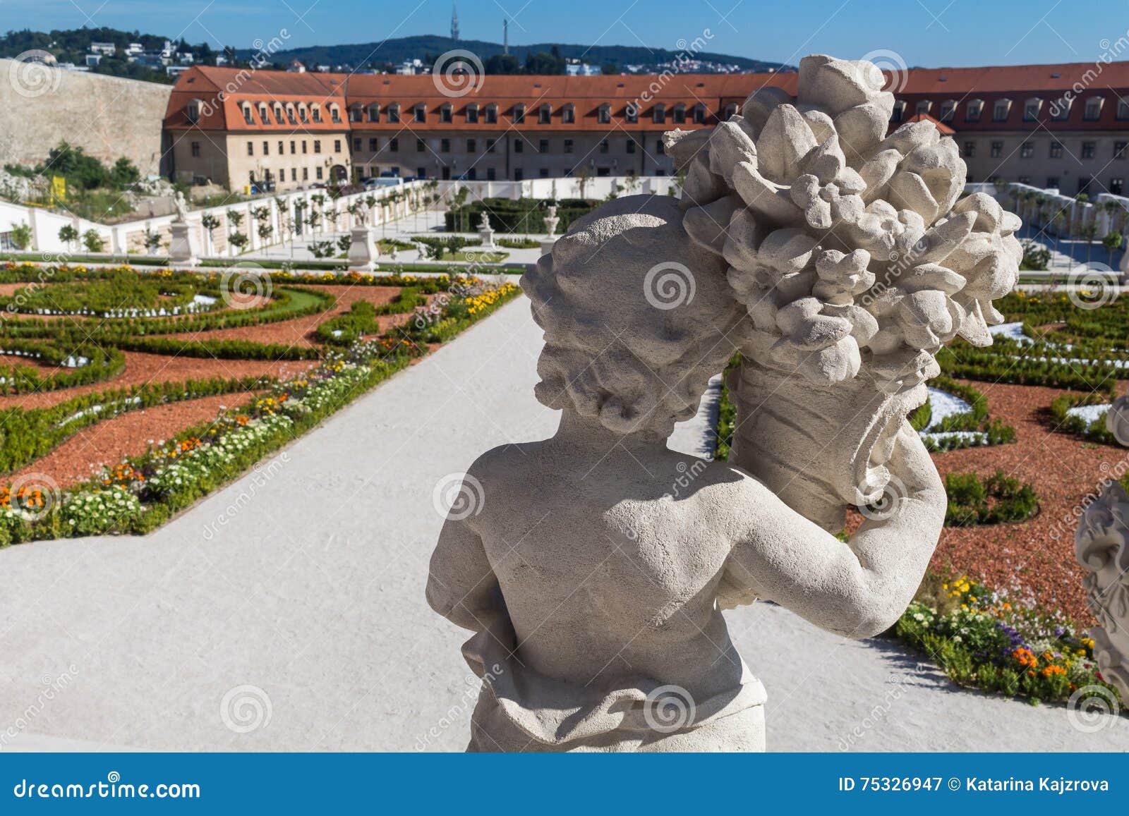 Barocker Garten, Bratislava-Schloss, Slowakei, am 2. August 2016 ...