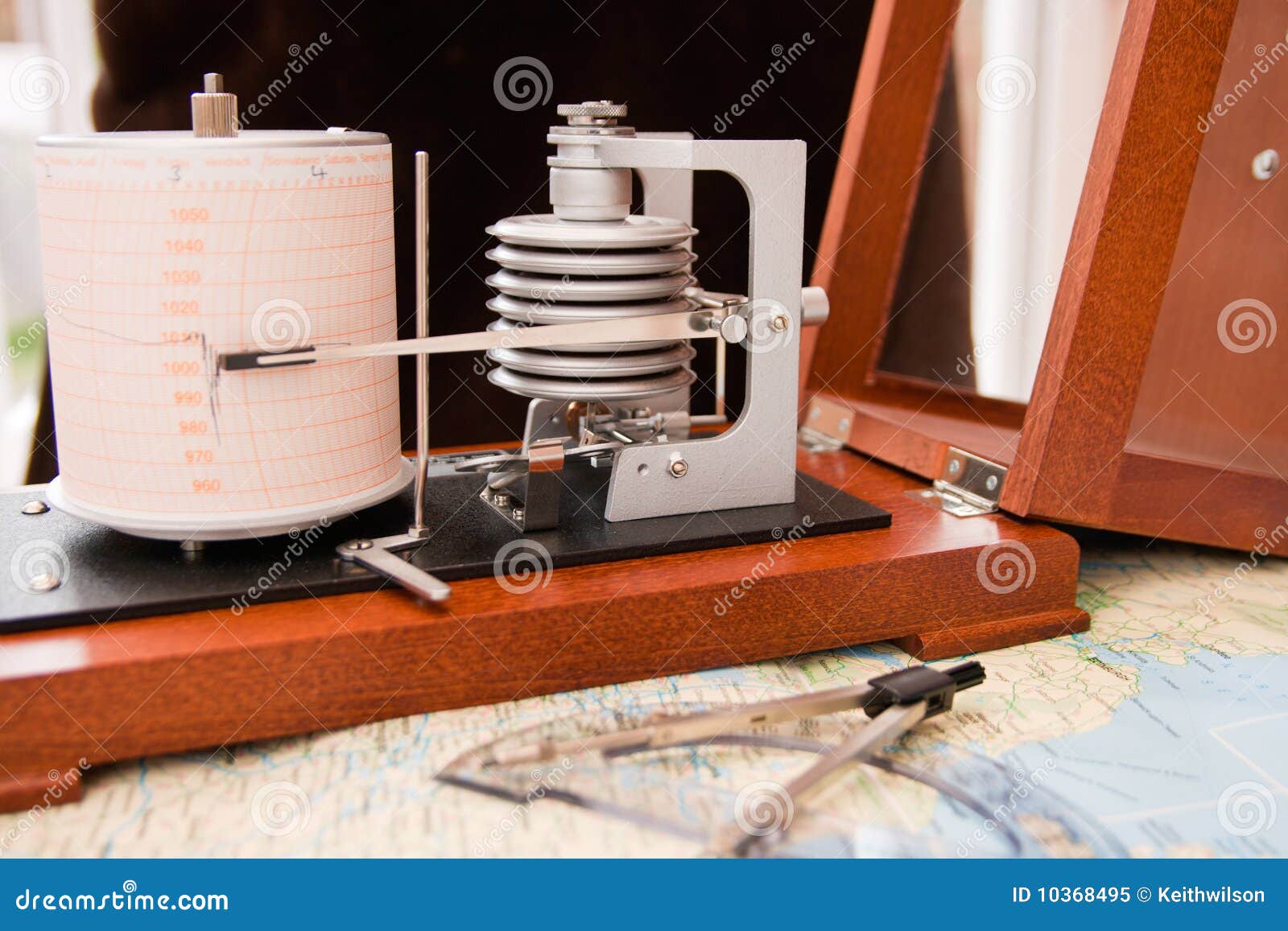 Barograph stock image. Image of meteorology, scientific - 10368495