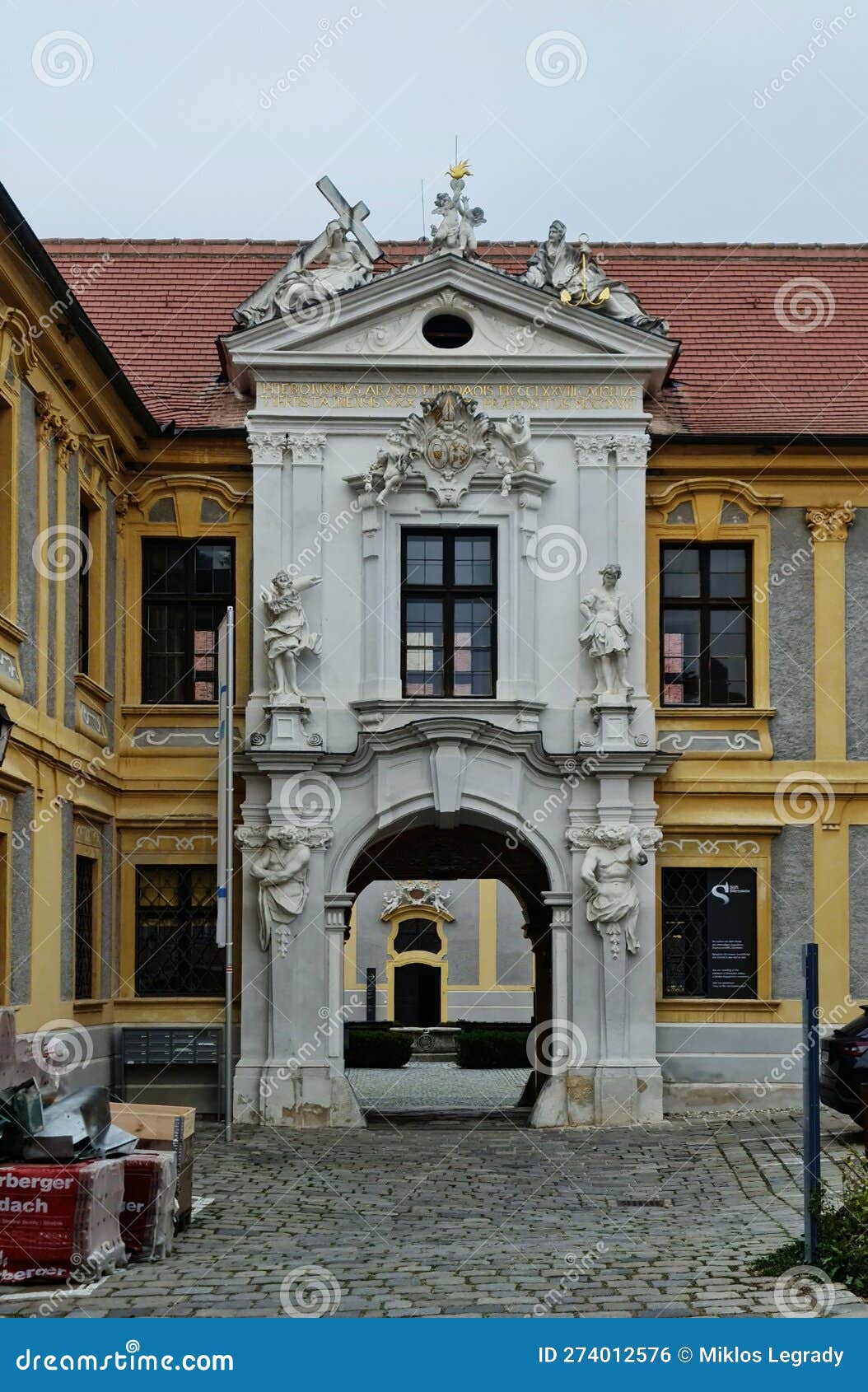 Barokk Architecure Facade Gate History Austria Stock Photo - Image of ...