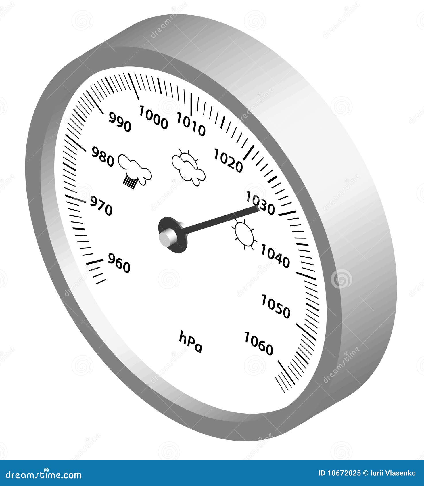 Barometer stock illustration. Illustration of instrument - 10672025