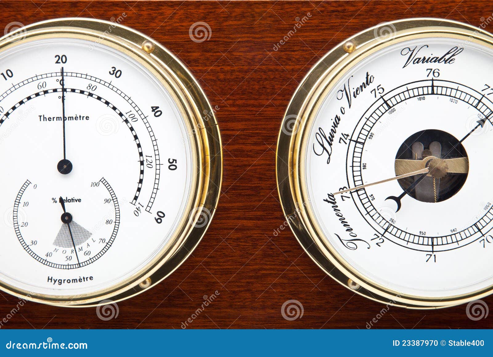 Barometer stock photo. Image of temperature, thermometer - 23387970