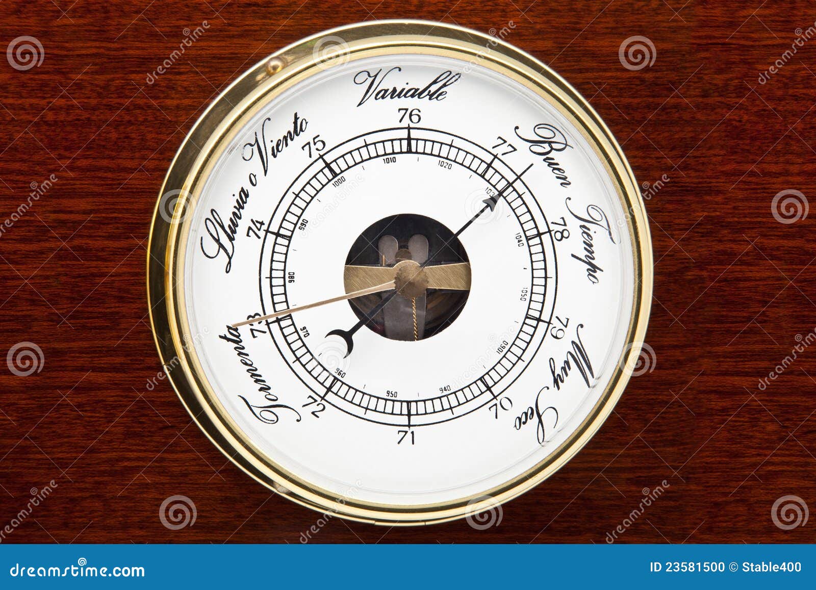 Barometer stock photo. Image of needle, weather, storm - 23581500