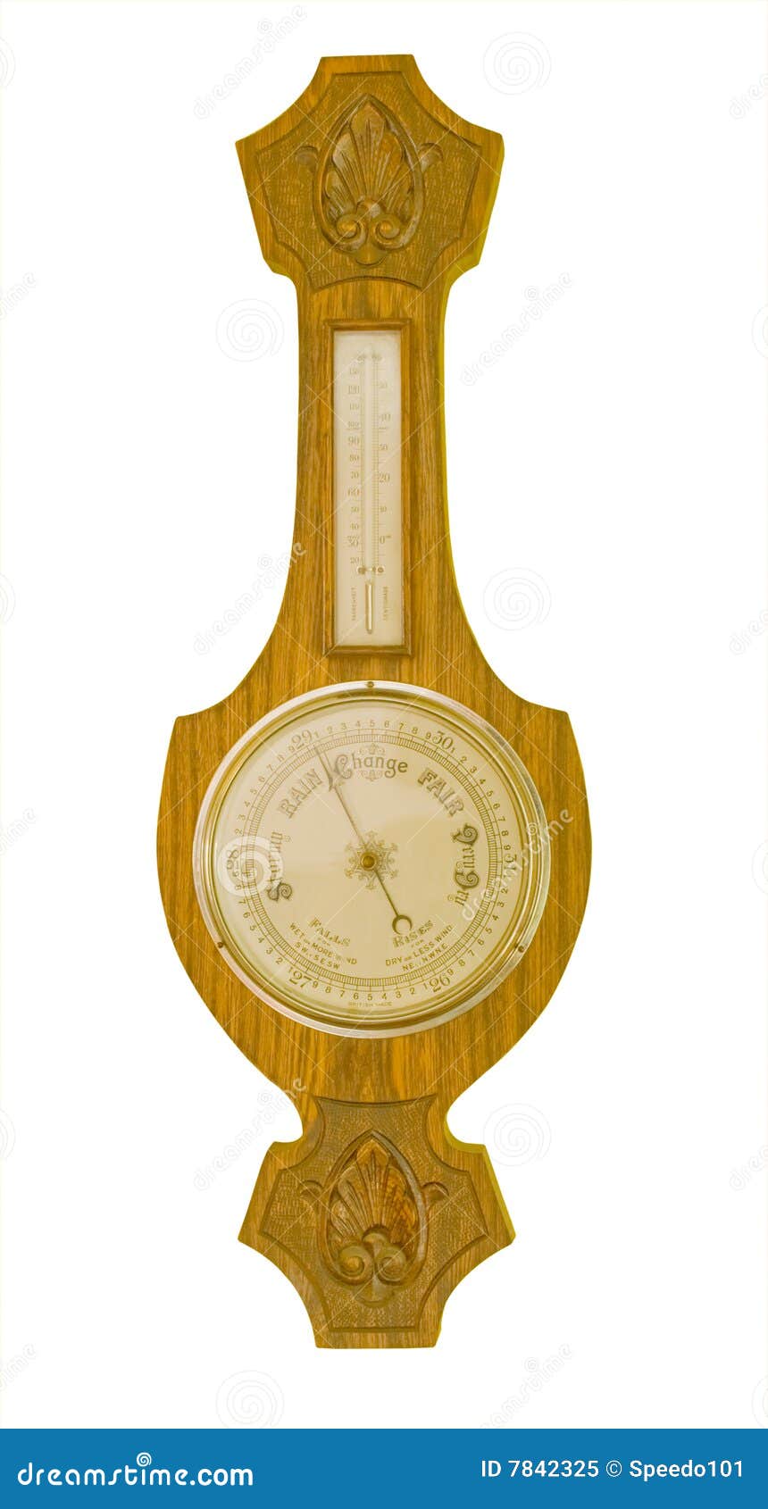 Barometer stock image. Image of fahrenheit, brass, measure - 7842325