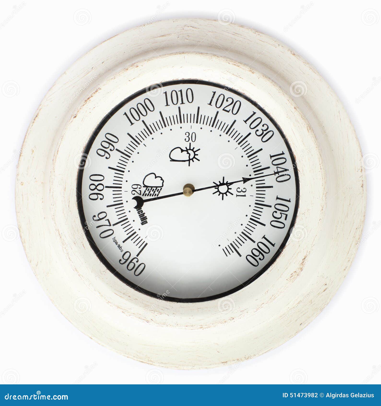 Barometer stock photo. Image of meteorology, scale, retro - 51473982