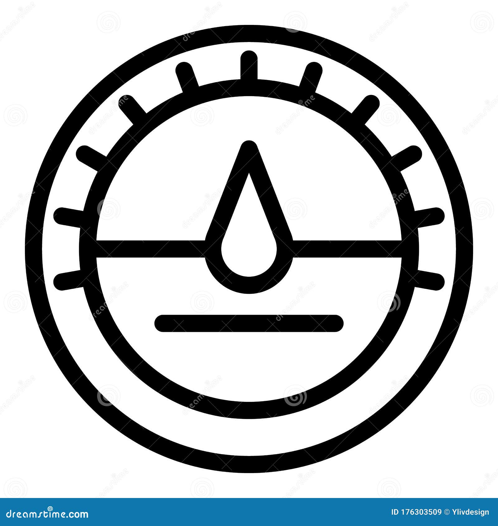 Barometer Equipment Icon, Outline Style Stock Vector - Illustration of ...