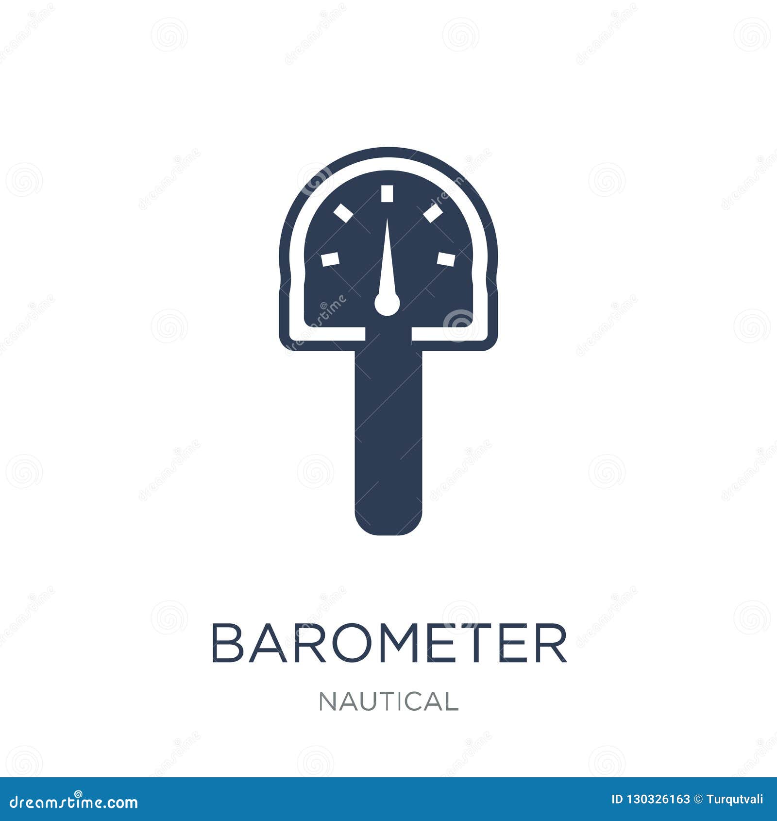 Barometer Icon. Trendy Flat Vector Barometer Icon on White Background ...