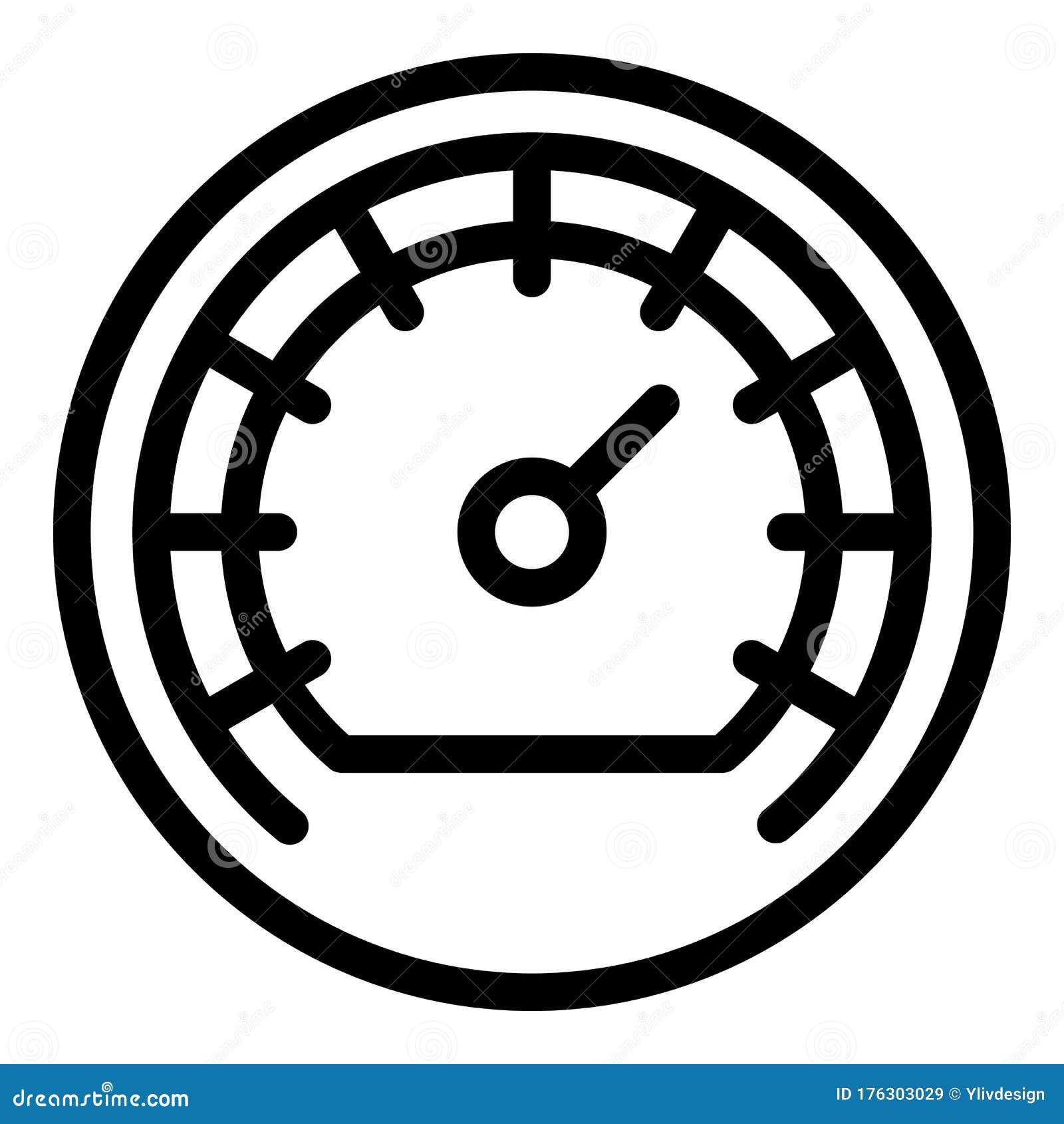 Barometer Indicator Icon, Outline Style Stock Vector - Illustration of ...