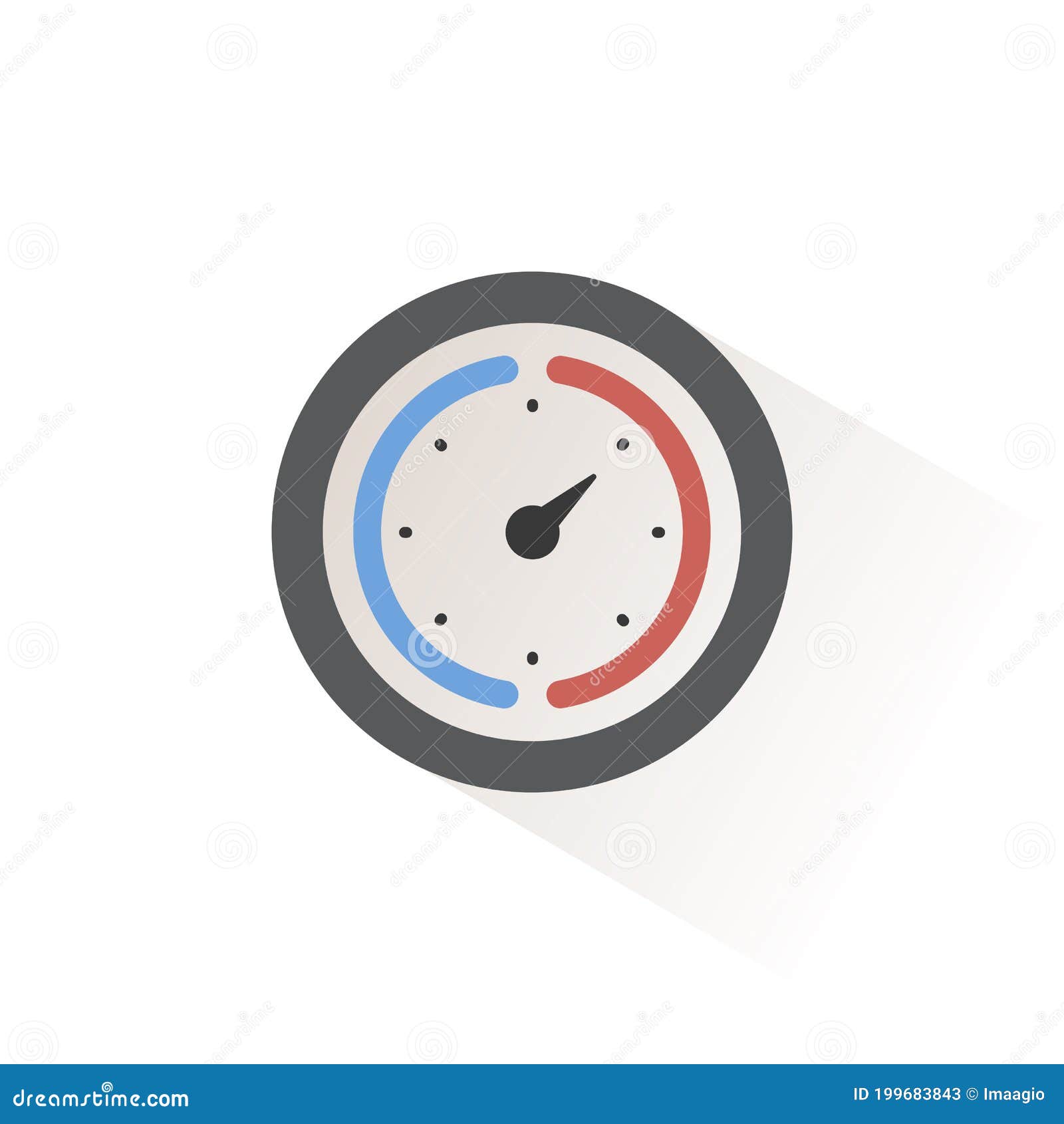 Barometer. Isolated Color Icon. Weather Vector Illustration Stock ...