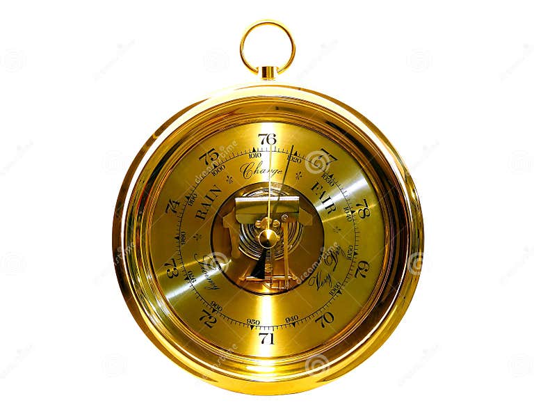 Device for Weather Forecast (barometer) Isolated on White Background ...