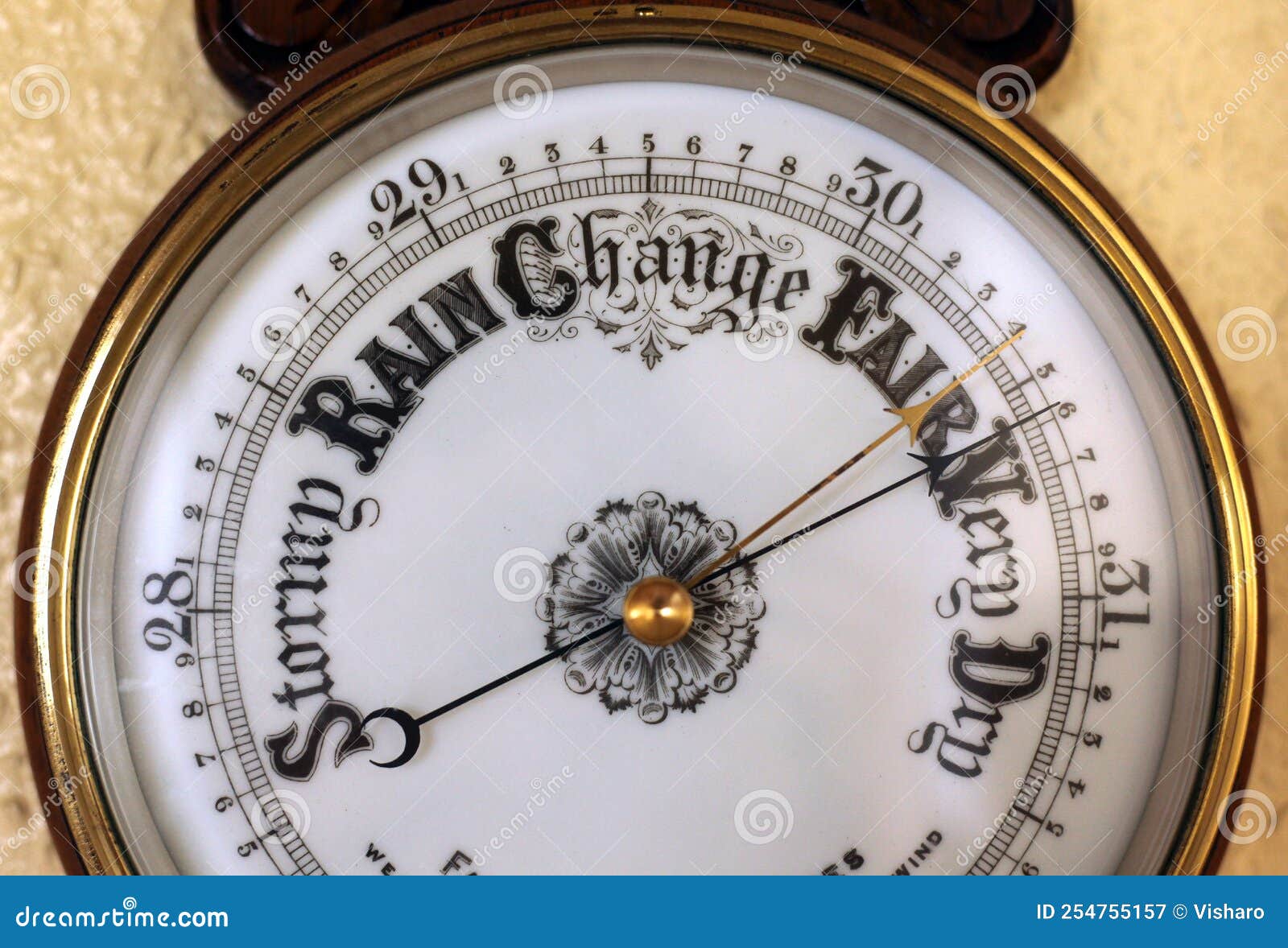 Compass And Barometer On Sea Chart Stock Photo | CartoonDealer.com ...