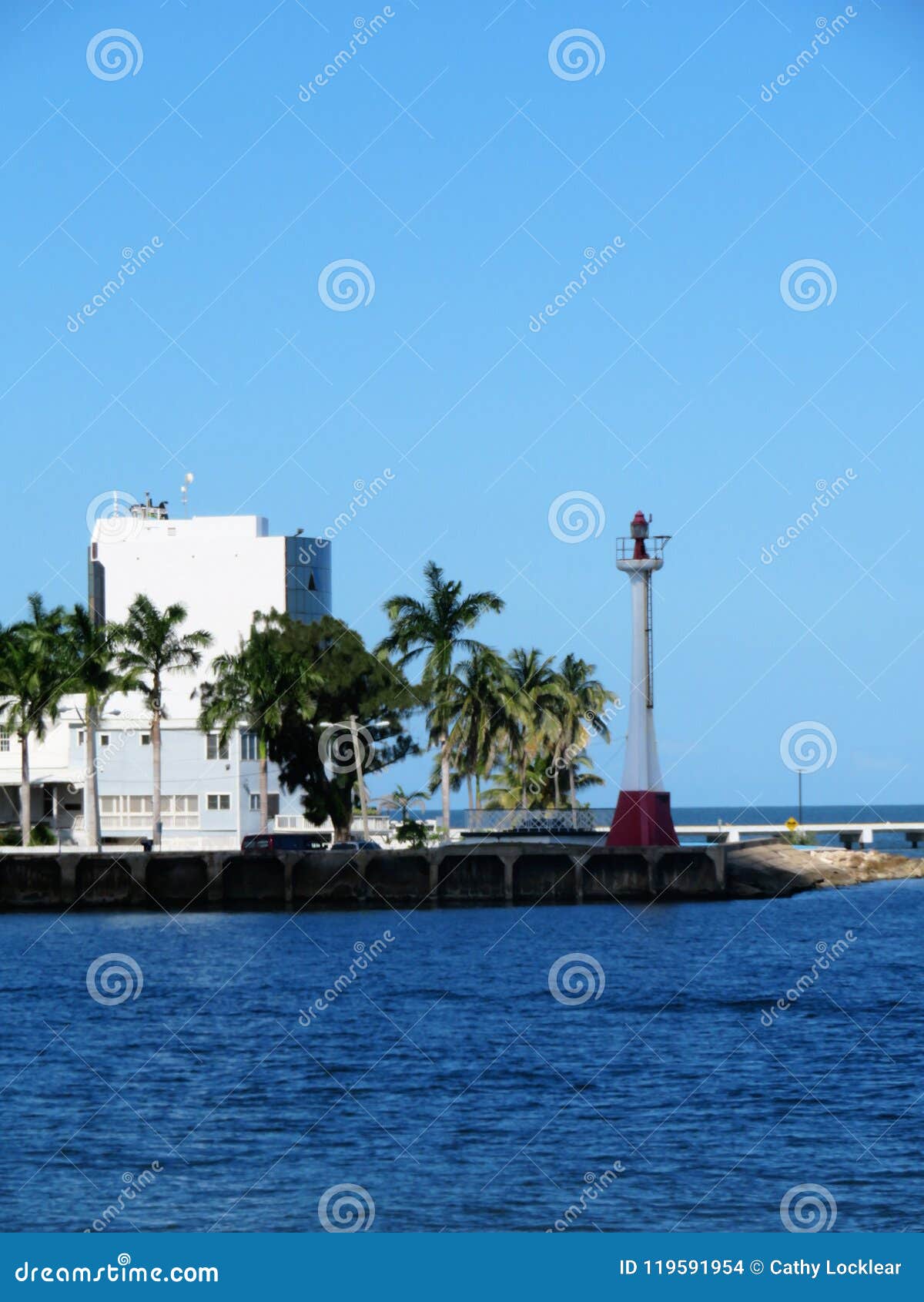 Baron Bliss Lighthouse on the Island of Belize Editorial Stock Image ...