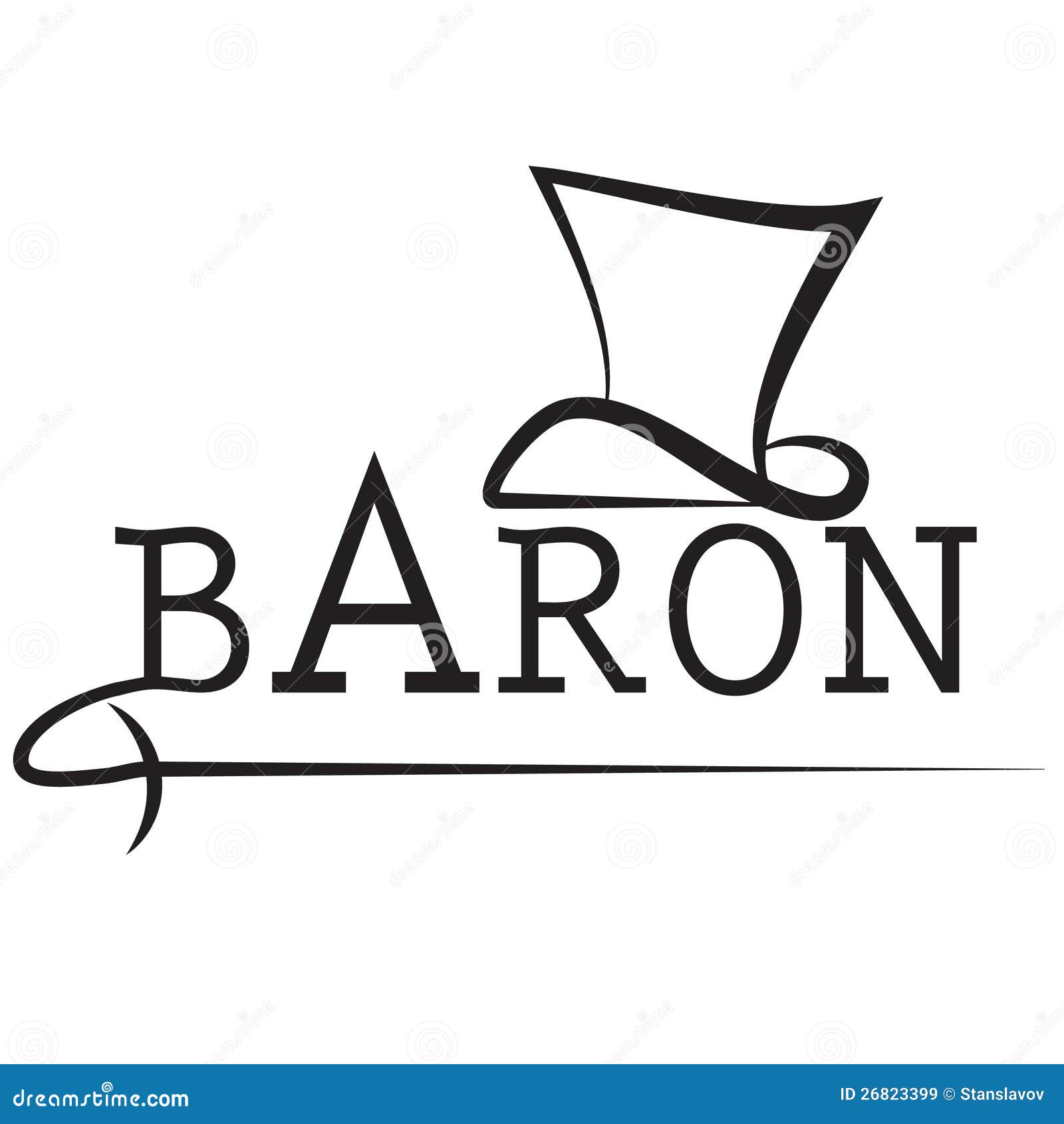 Baron logo stock illustration. Illustration of hotel - 26823399