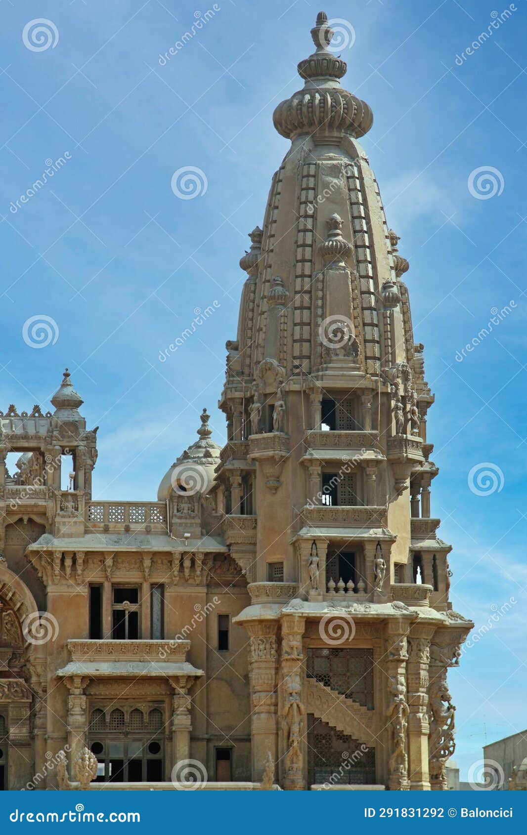 Baron Palace Tower stock photo. Image of egypt, antique - 291831292