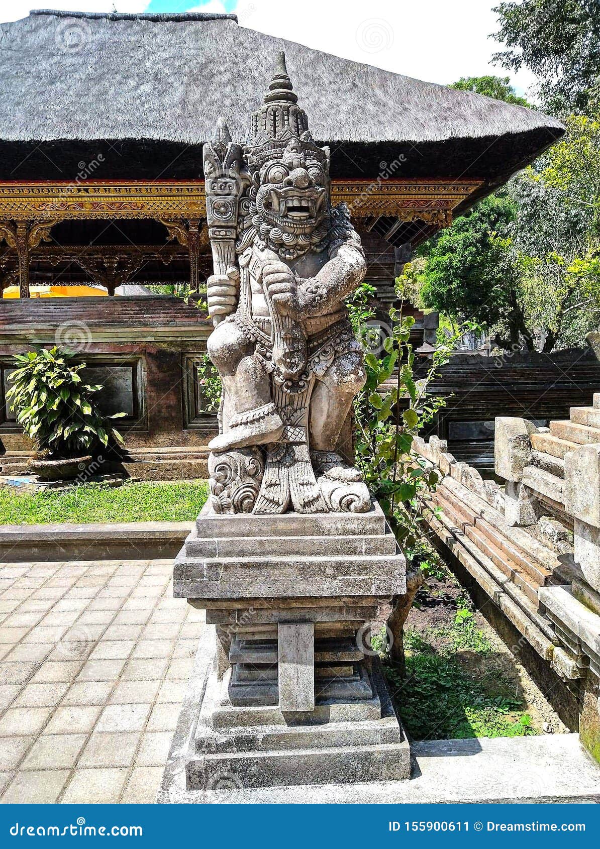 Barong S Statue Inside Temple Stock Image - Image of barongs, statue ...