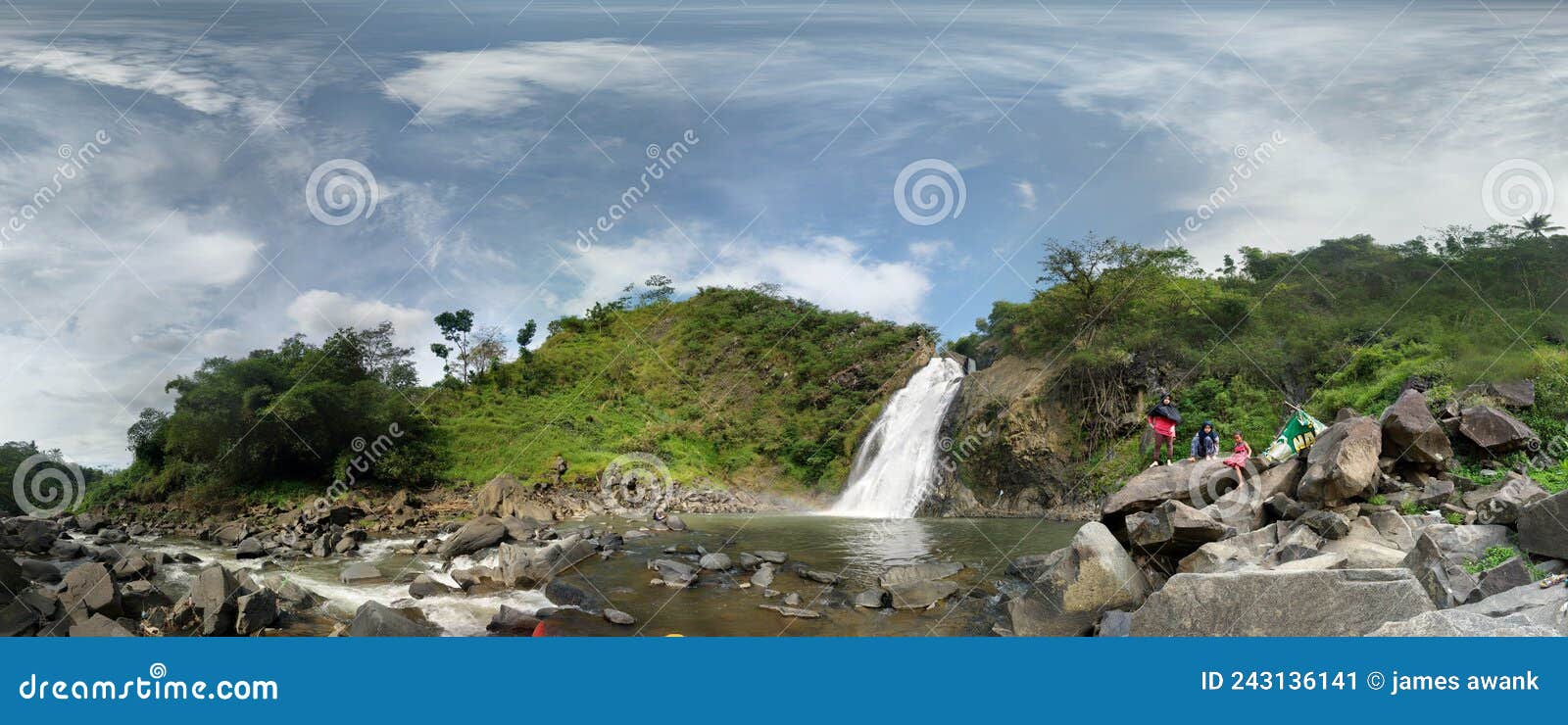 Barong Waterfall, Pemalang, Central Java Editorial Photo - Image of ...