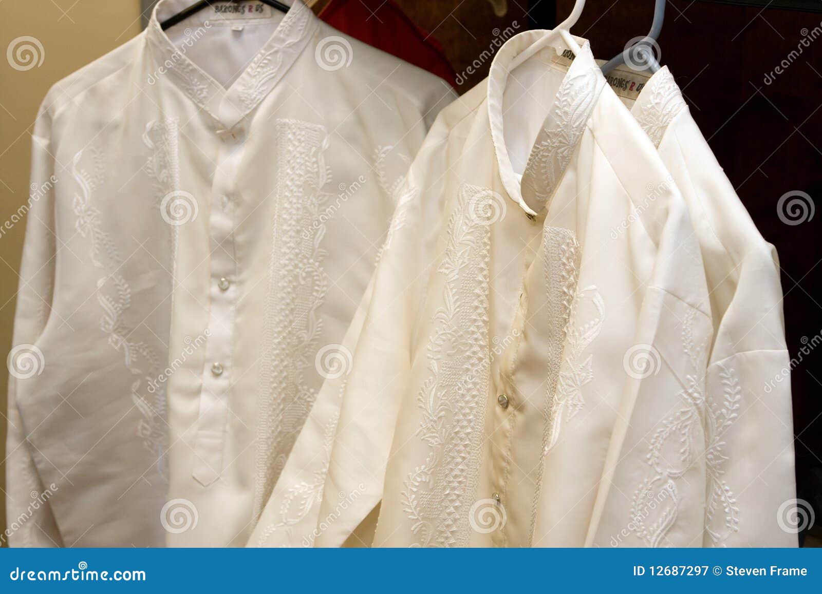 Barongs stock image. Image of pattern, asian, dress, attire - 12687297