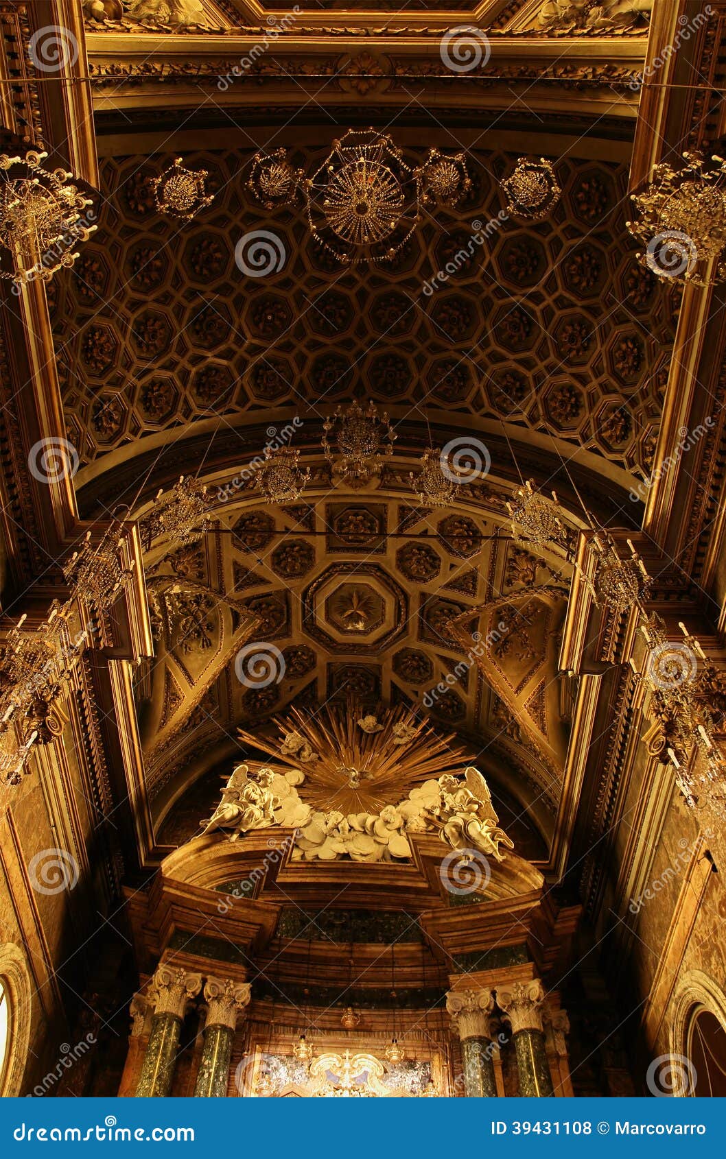 Baroque altar stock photo. Image of classic, forli, interior - 39431108