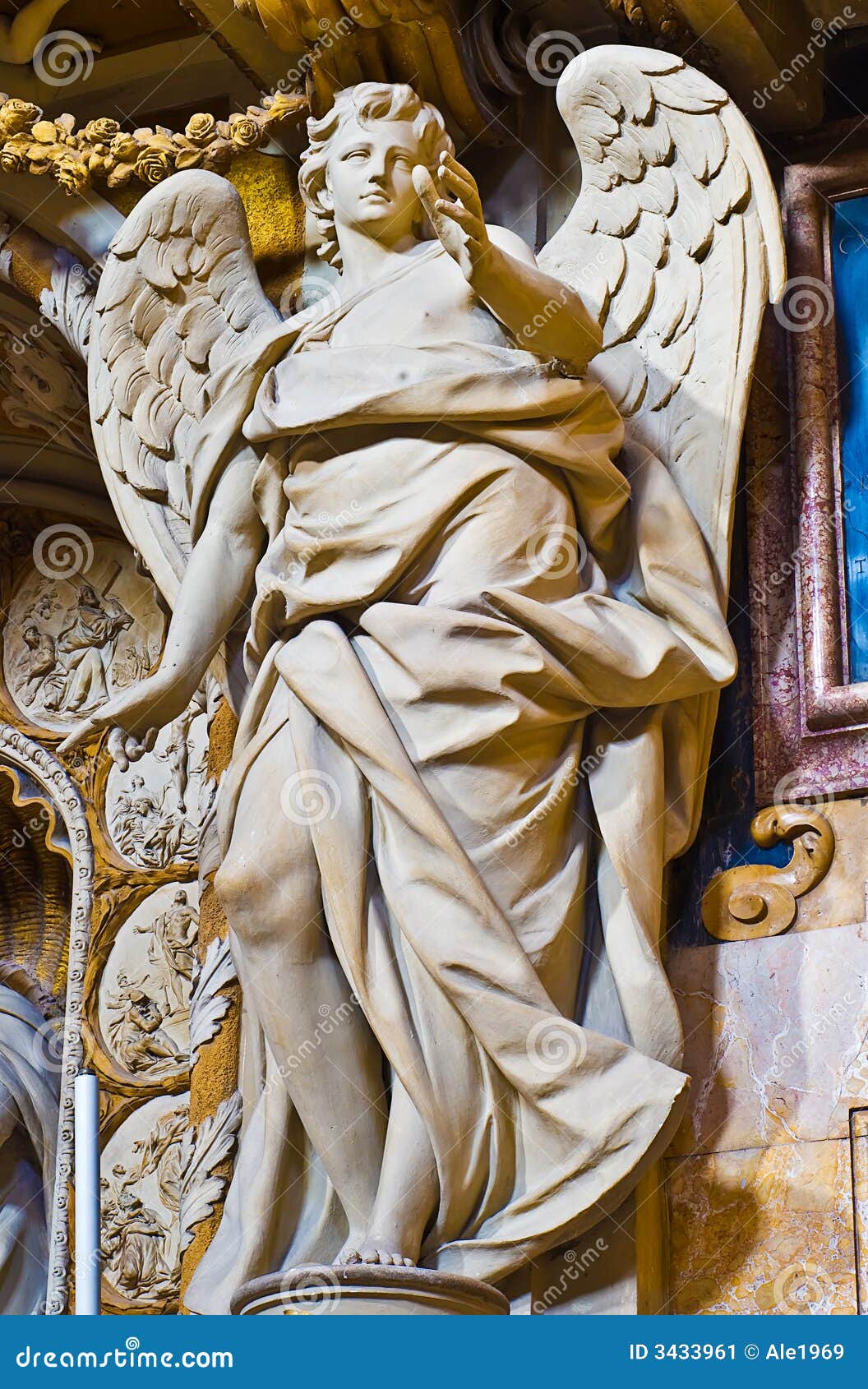 Baroque Angel stock image. Image of italy, cord, bless - 3433961