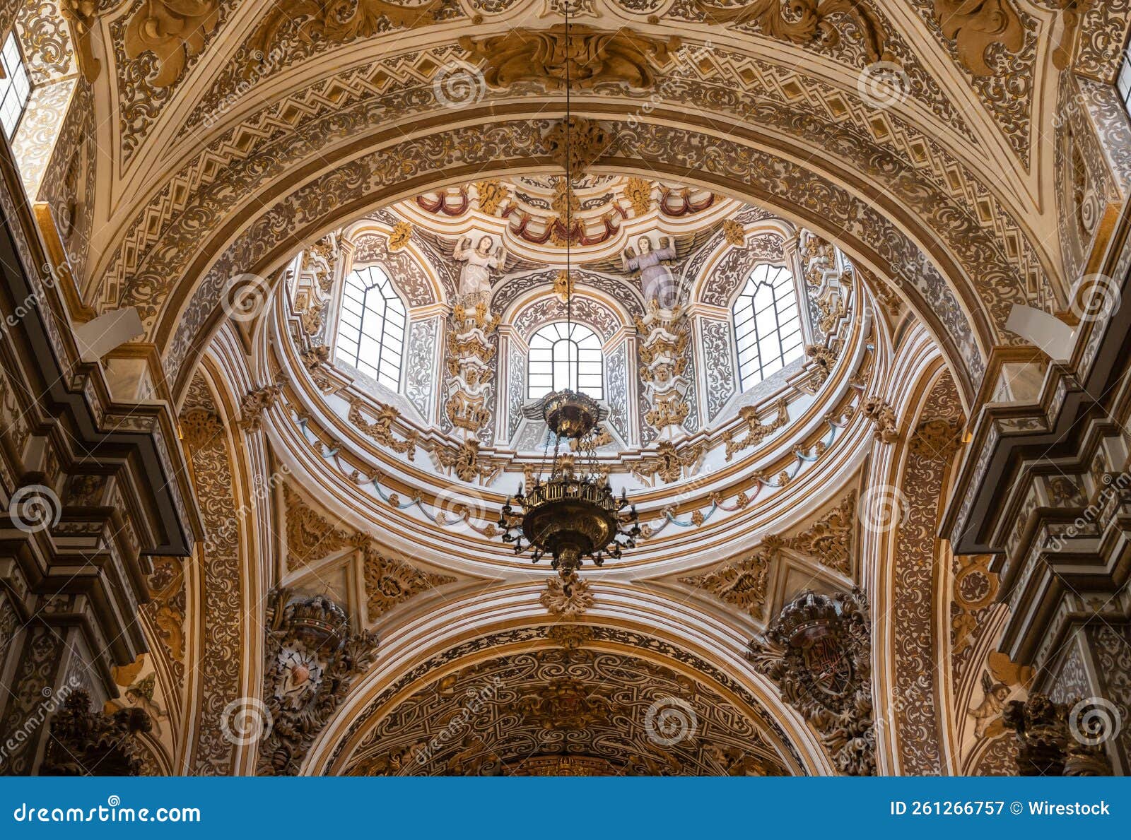 Baroque Architecture Inside the Basilica of Our Lady of Anguish in ...