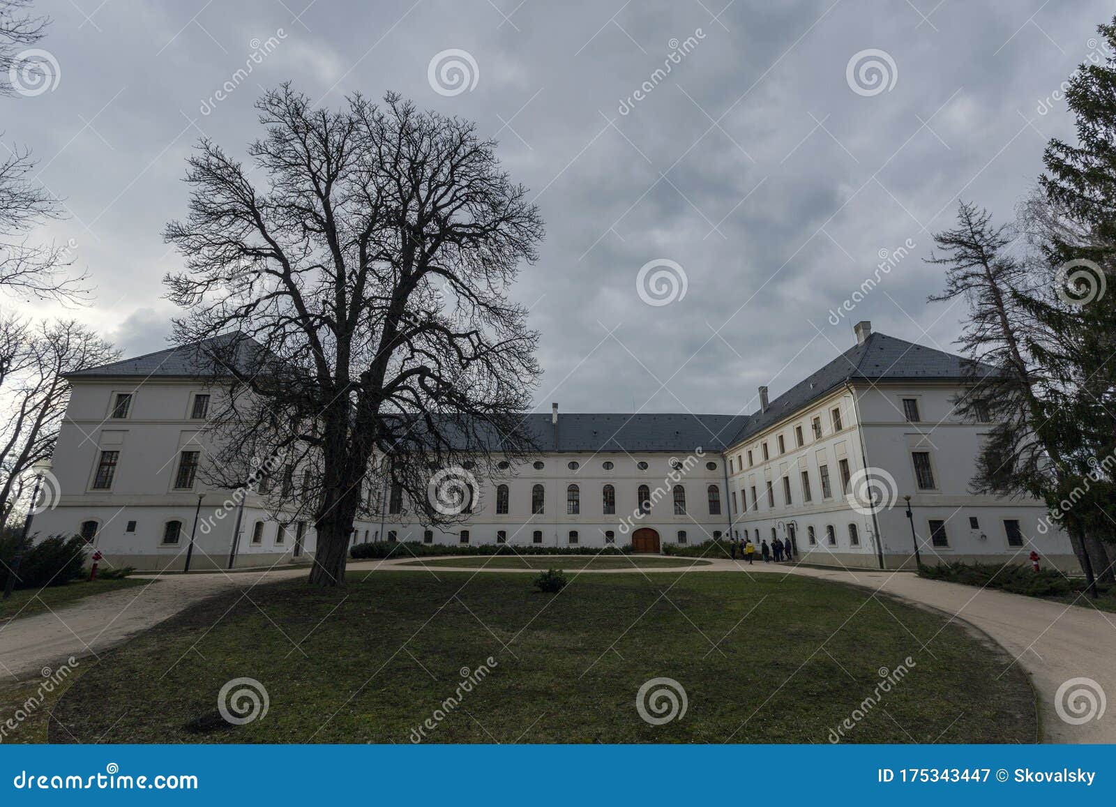 The Batthyany Castle in the Town of Bicske, Hungary Stock Image - Image ...