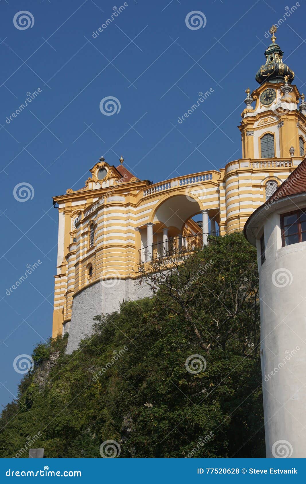 Baroque Benedictine Monastery Stock Photo - Image of palace, facade ...