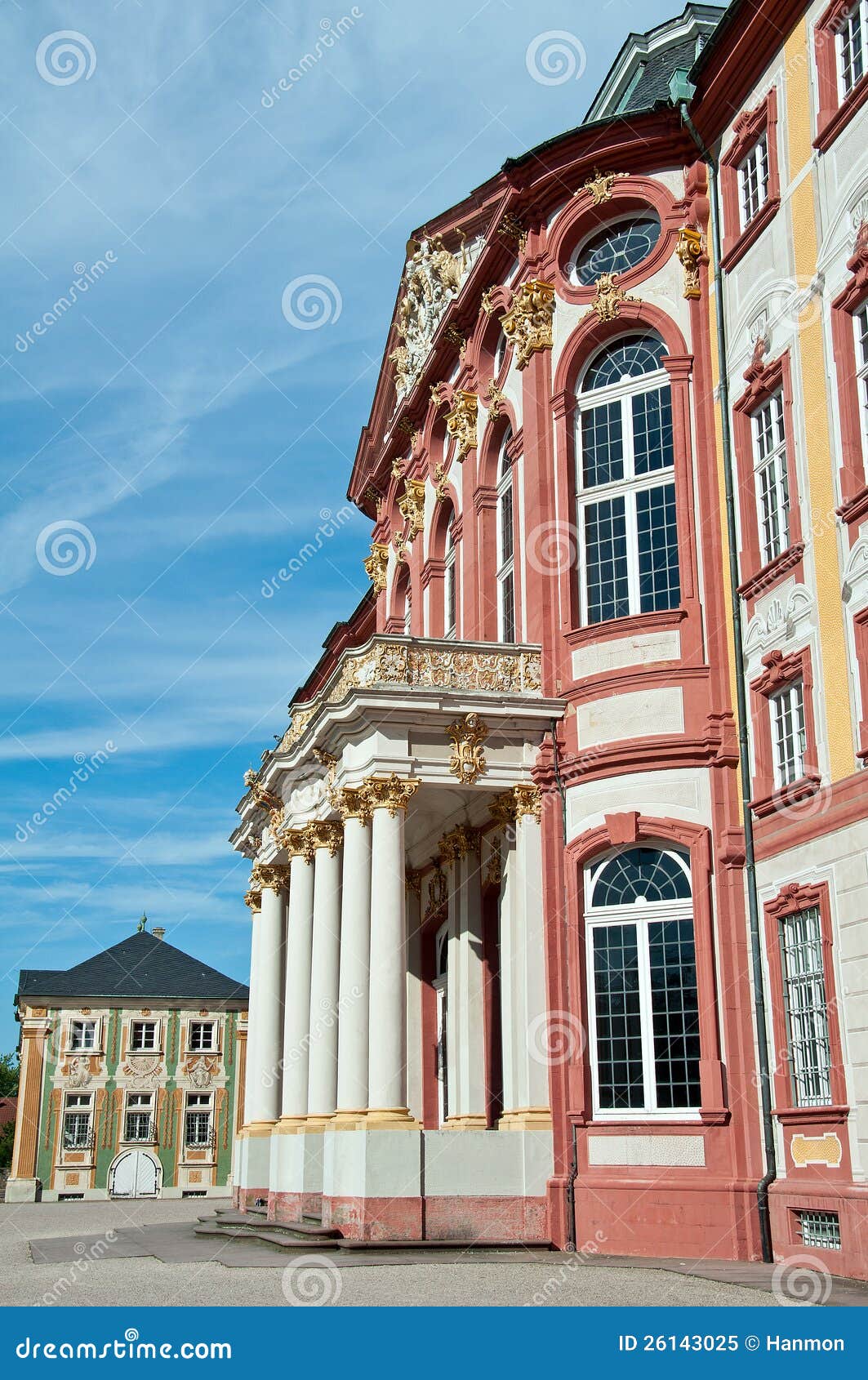Baroque Castle in Bruchsal, Germany Stock Image - Image of destination ...