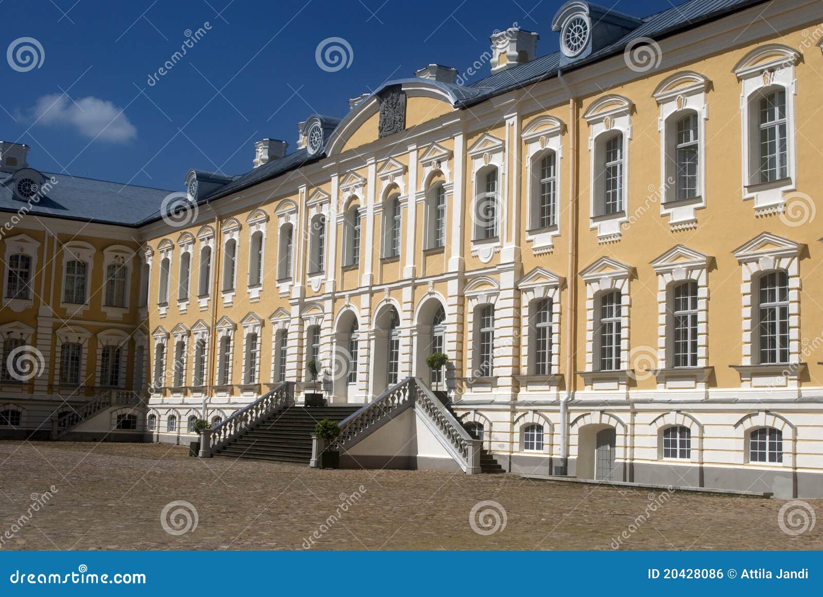 Baroque Castle, Rundale, Latvia Stock Photo - Image of arts, decoration ...
