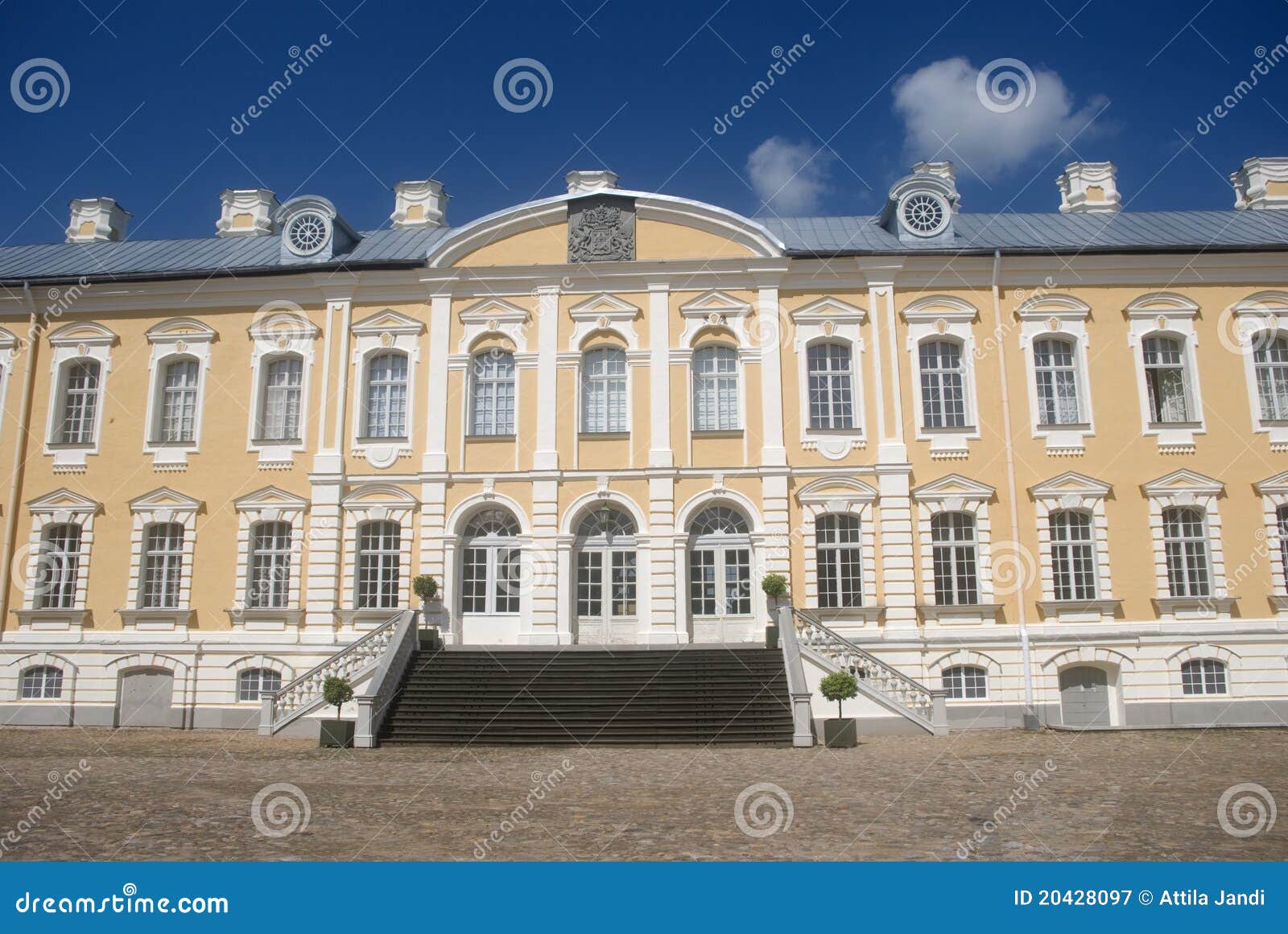 Baroque Castle, Rundale, Latvia Stock Image - Image of baroque, design ...