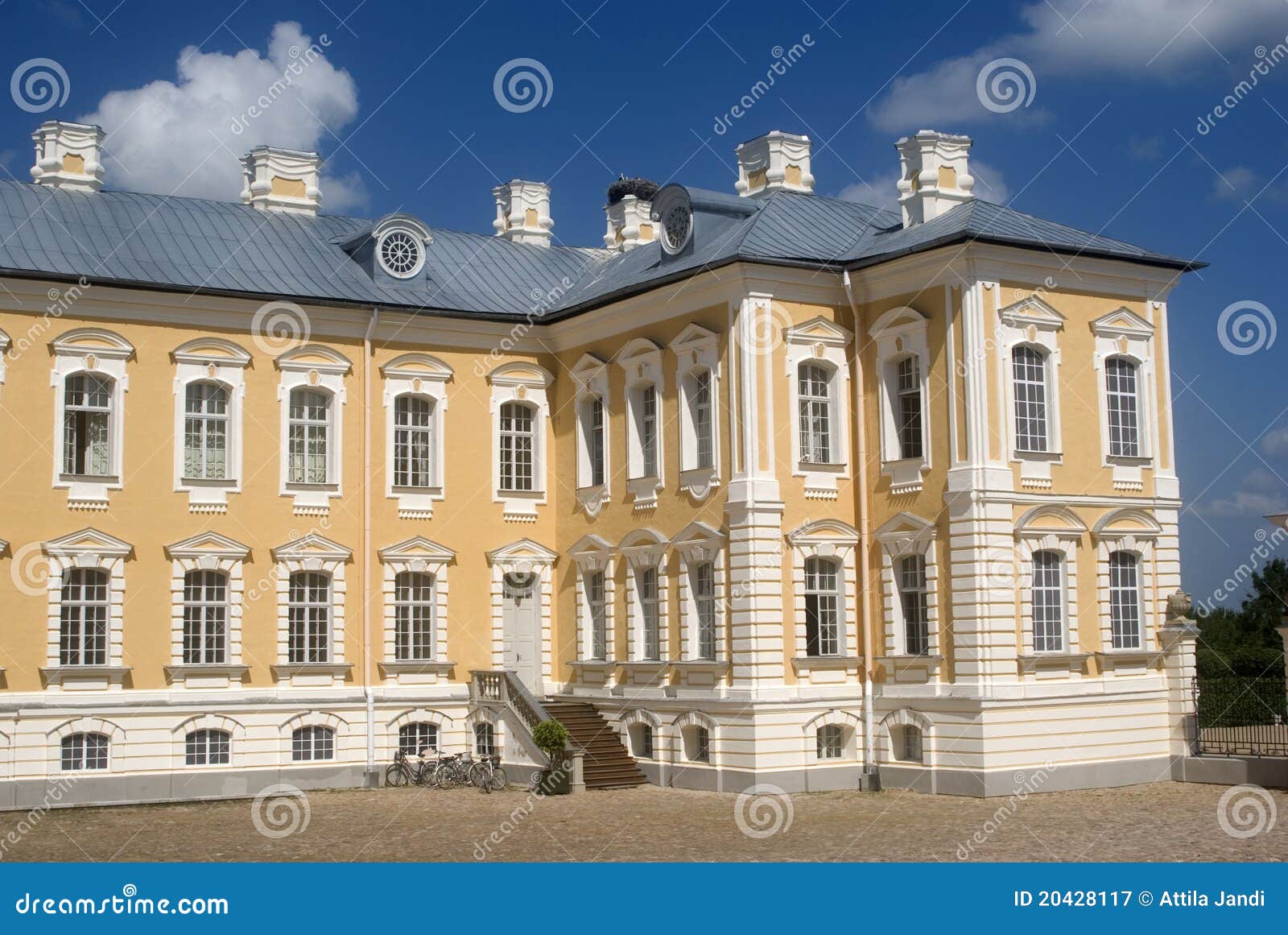 Baroque Castle, Rundale, Latvia Stock Image - Image of latvian, luxury ...