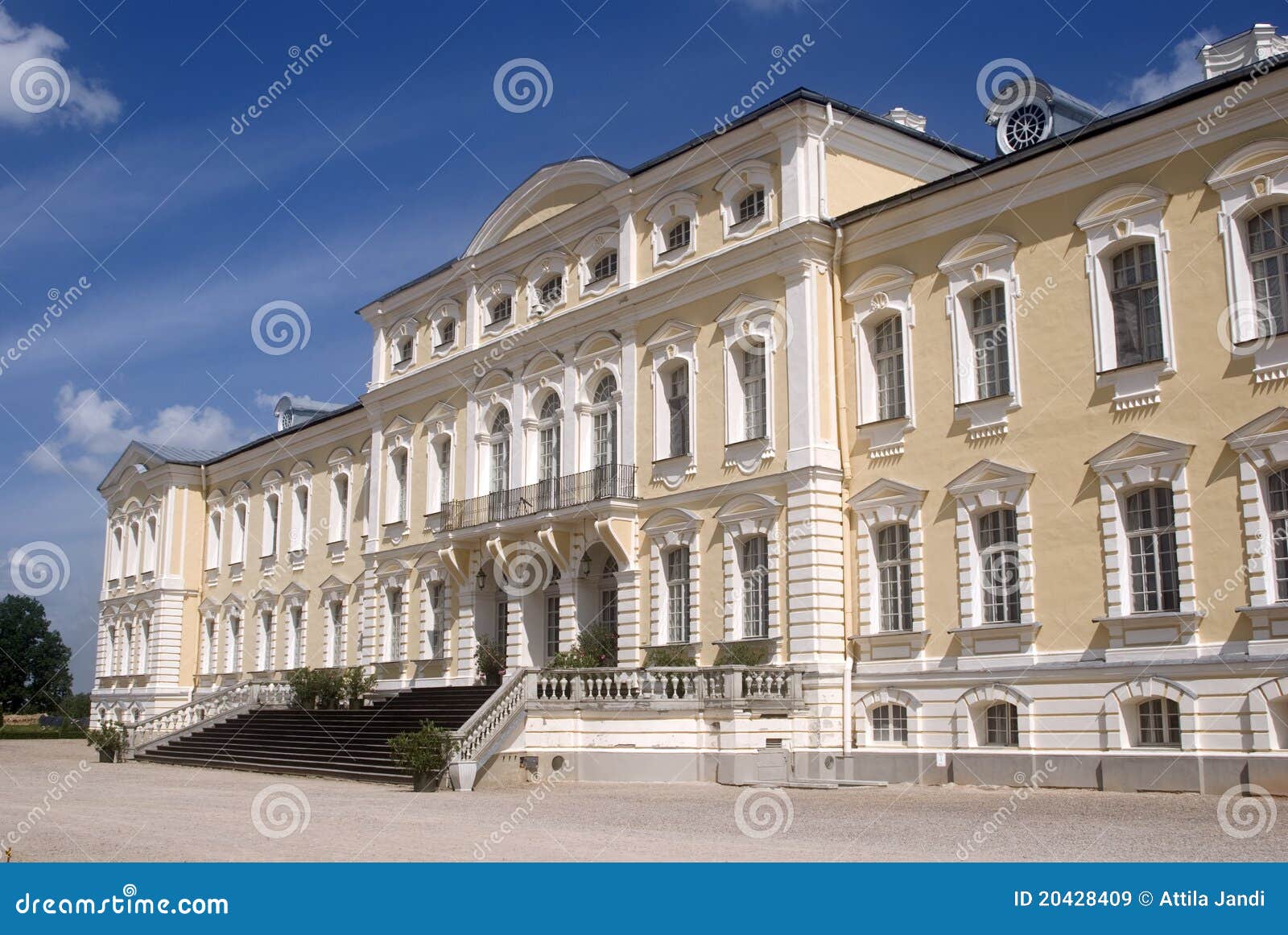 Baroque Castle, Rundale, Latvia Stock Image - Image of european, luxury ...