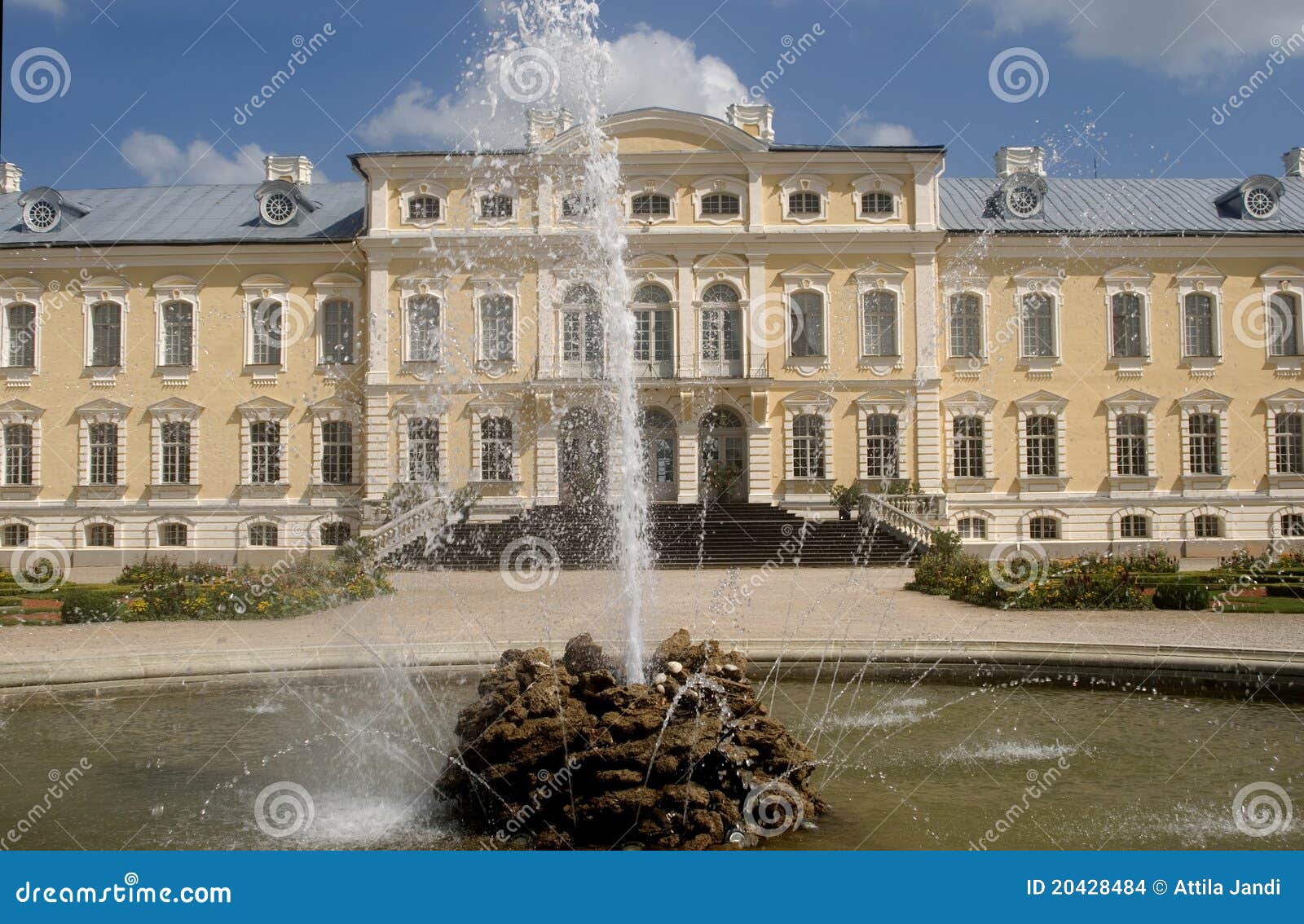 Baroque Castle, Rundale, Latvia Stock Photo - Image of history, castle ...