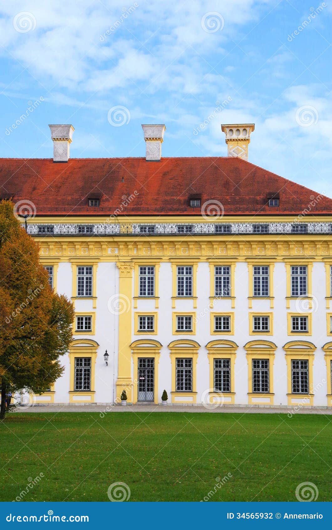 Baroque Castle stock photo. Image of europe, blue, cultural - 34565932