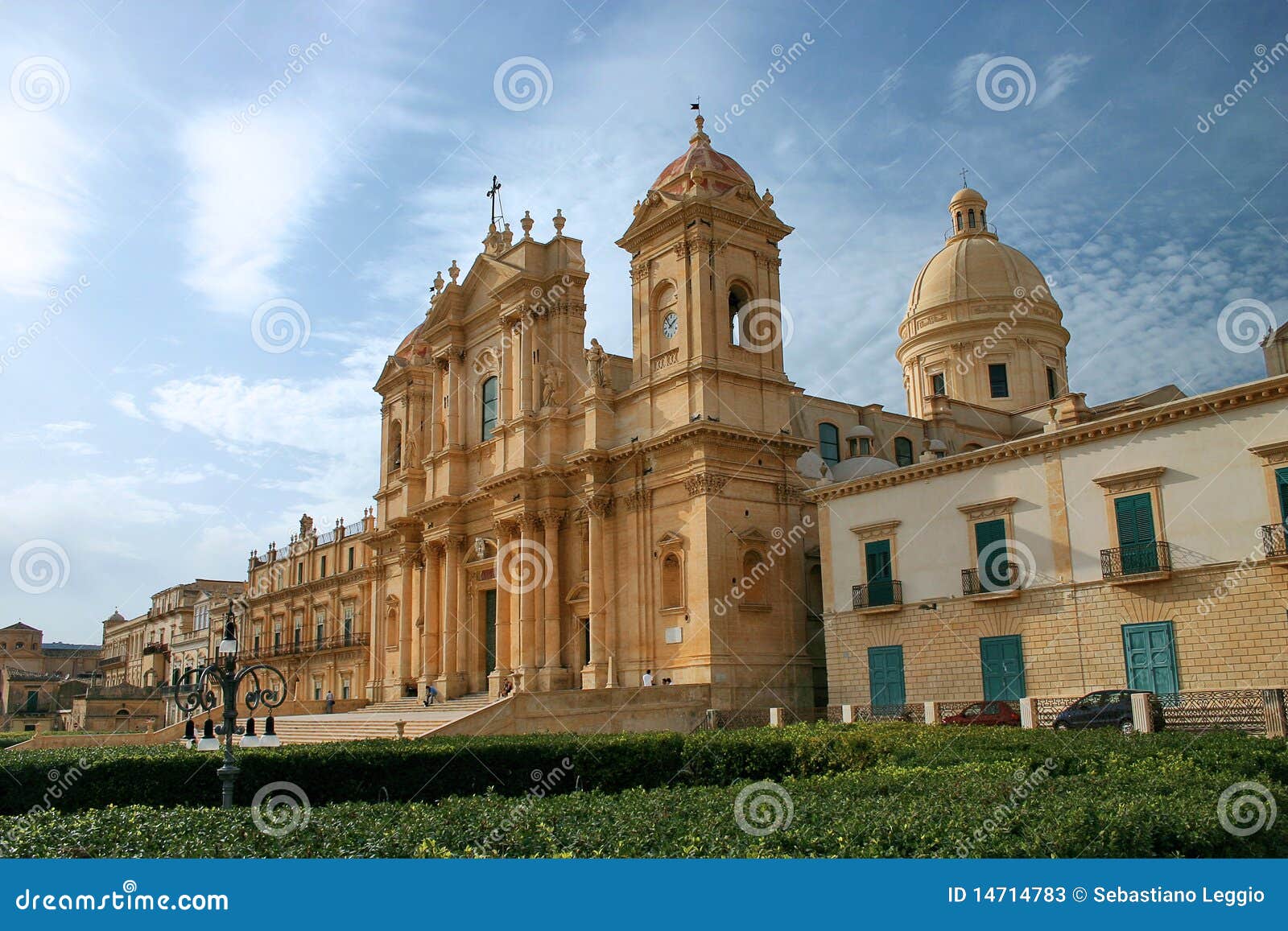 Baroque Cathedral of Noto in Sicily Stock Image - Image of religious ...