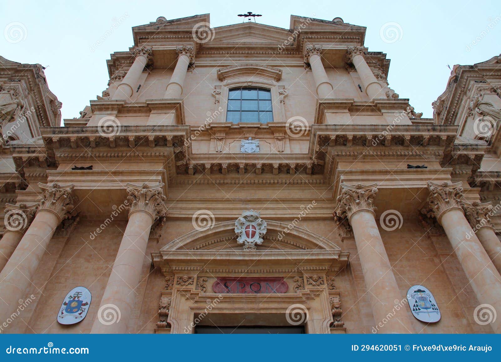 Baroque Cathedral - Noto - Sicily (italy) Stock Image - Image of facade ...