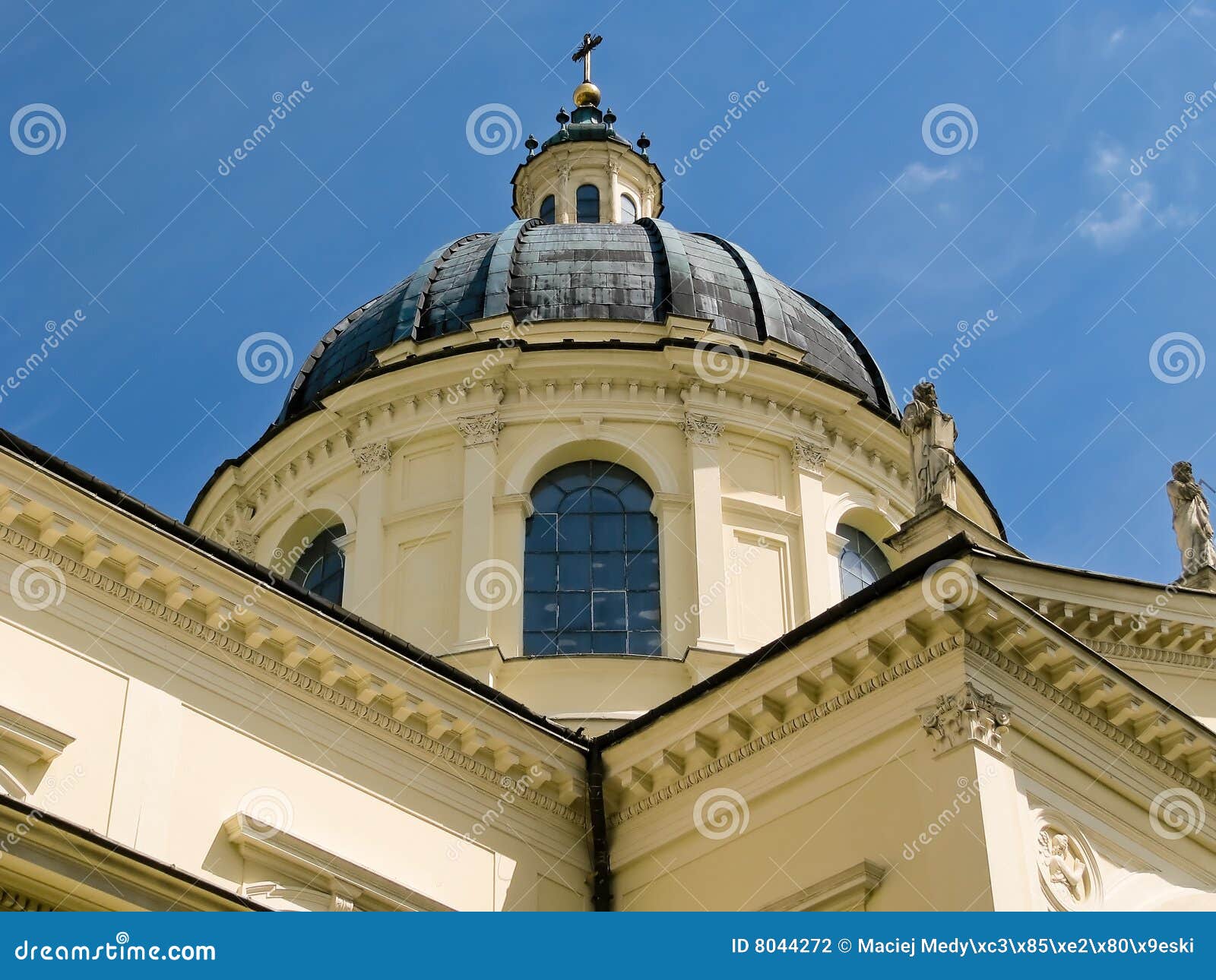 Baroque catholic church stock photo. Image of historic - 8044272
