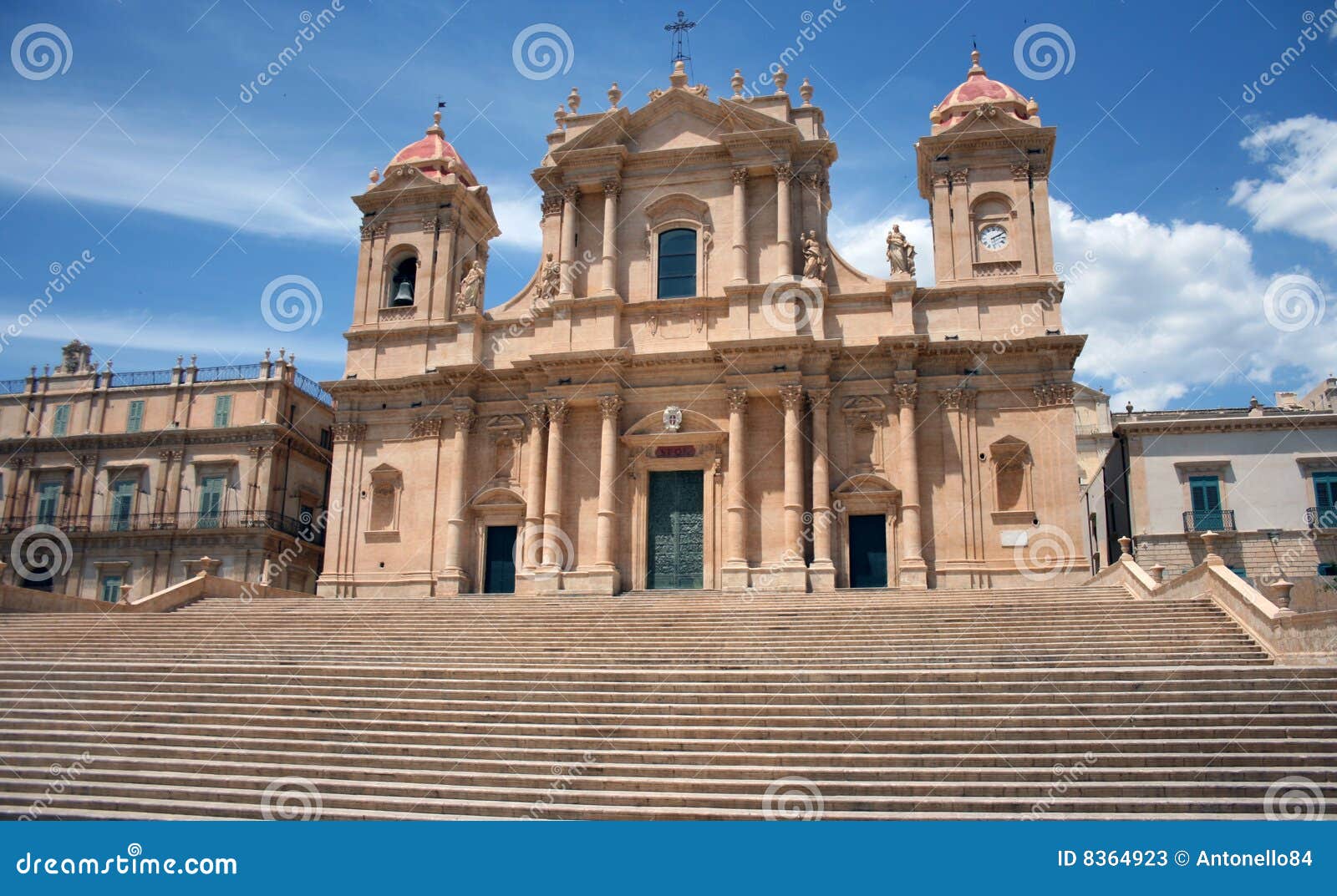 Baroque church stock image. Image of square, column, architecture - 8364923