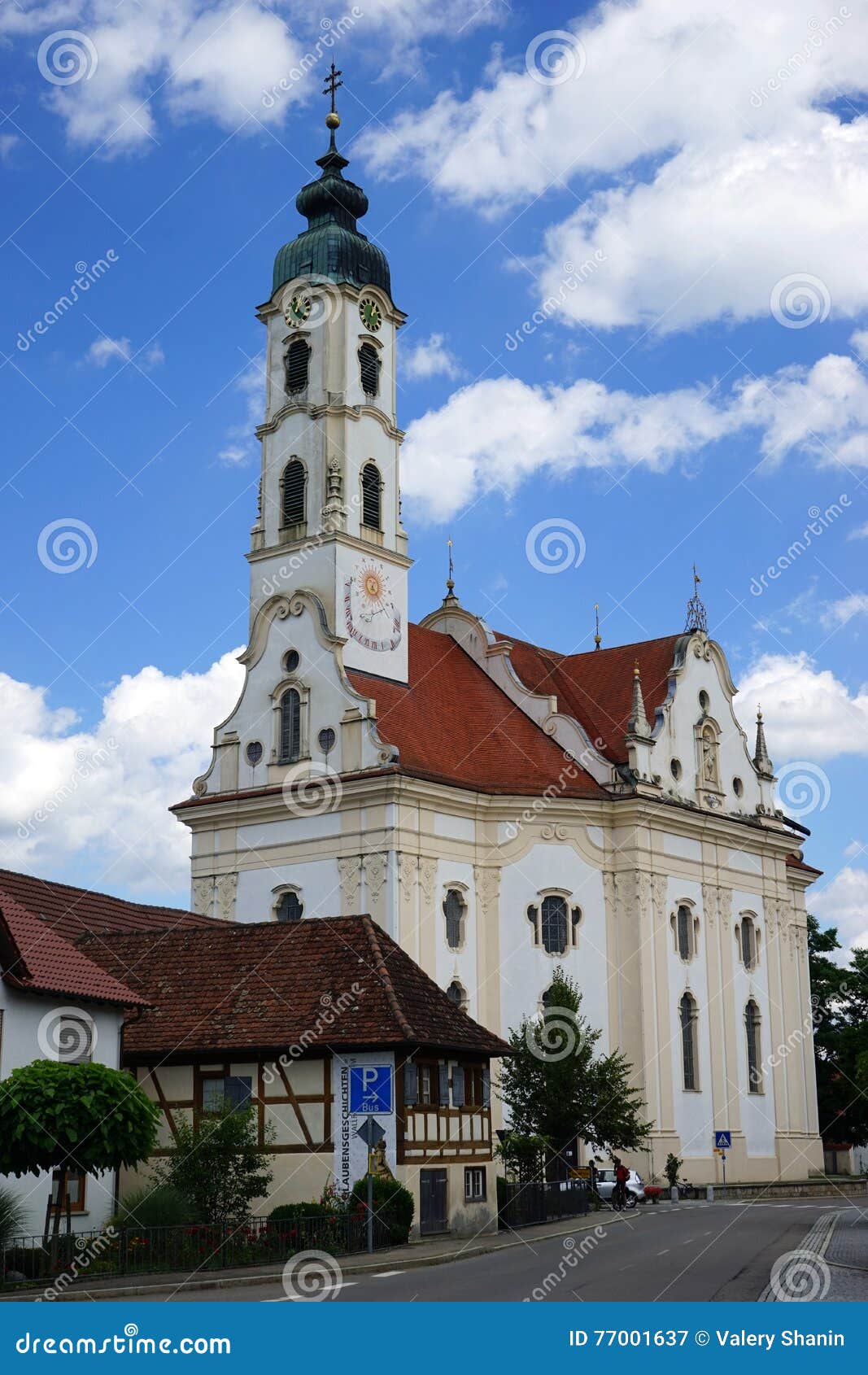 Baroque Church on the Street Editorial Photography - Image of germany ...