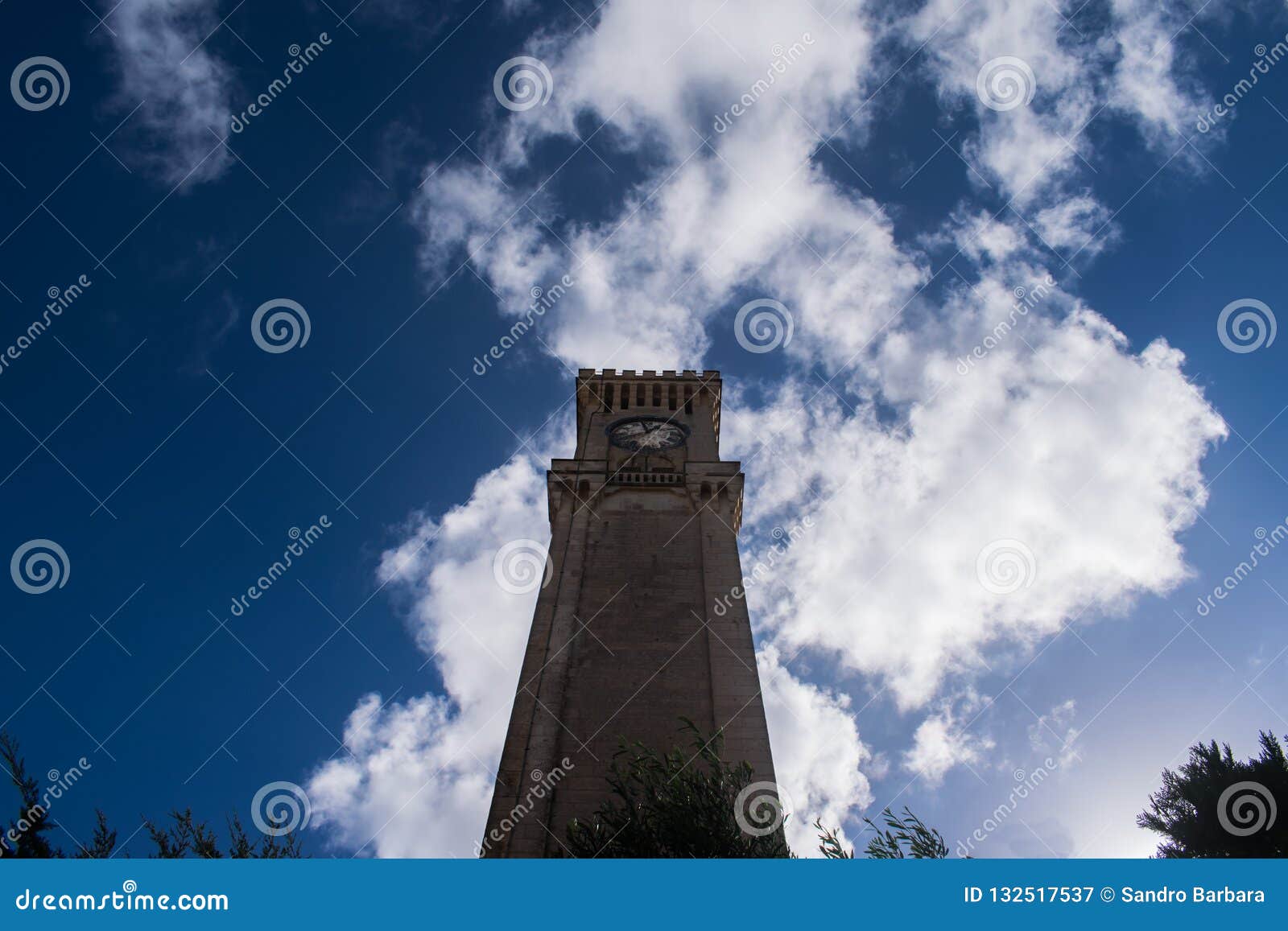 A Baroque Clock Tower stock image. Image of church, travel - 132517537