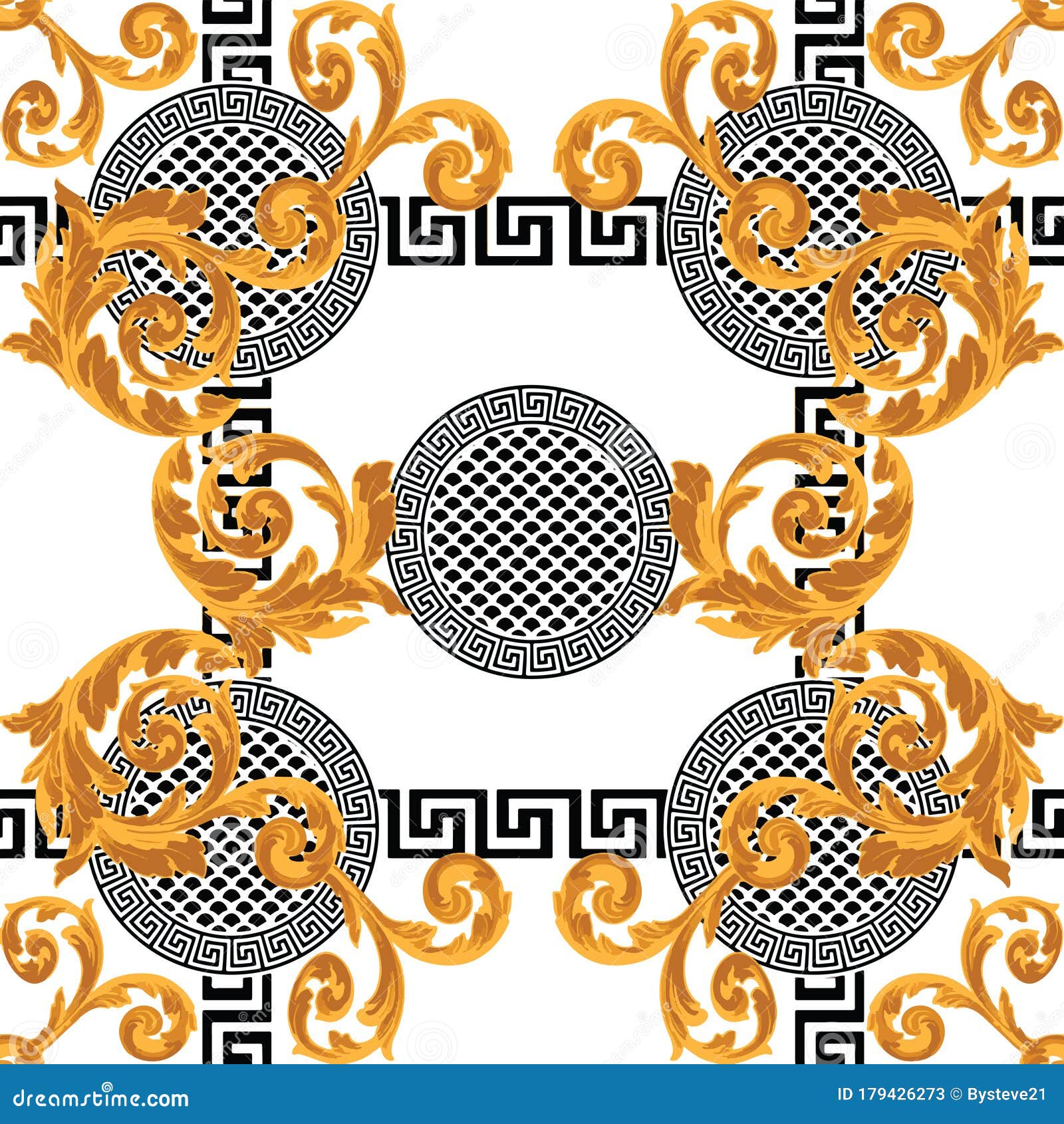 Versace Circle Vector