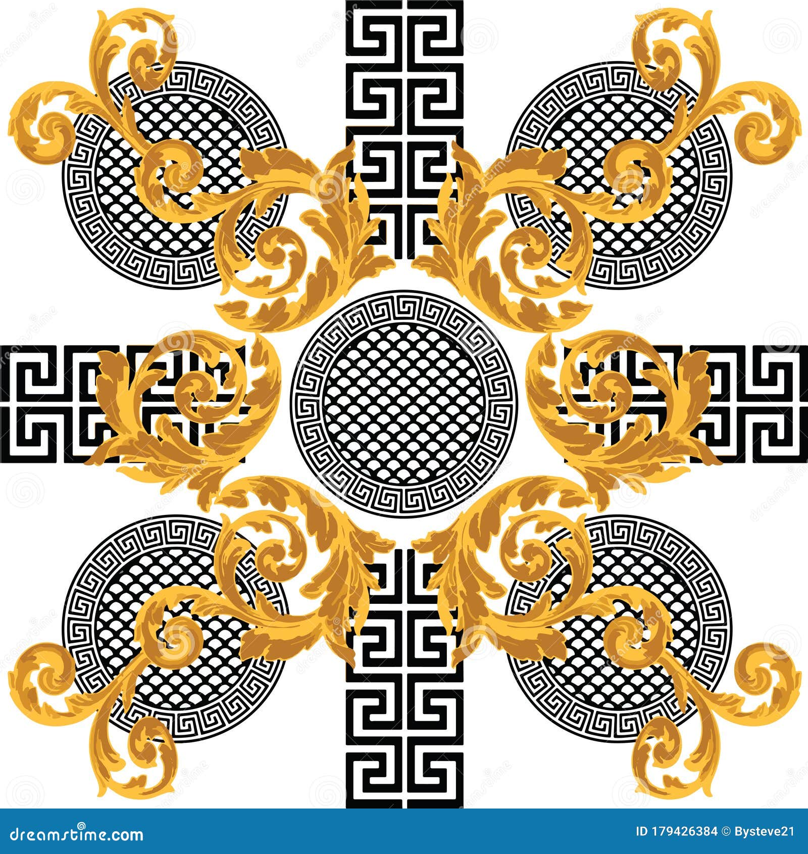 Greek Key Design. Seamless Greek Texture Pattern. Cartoon Vector ...