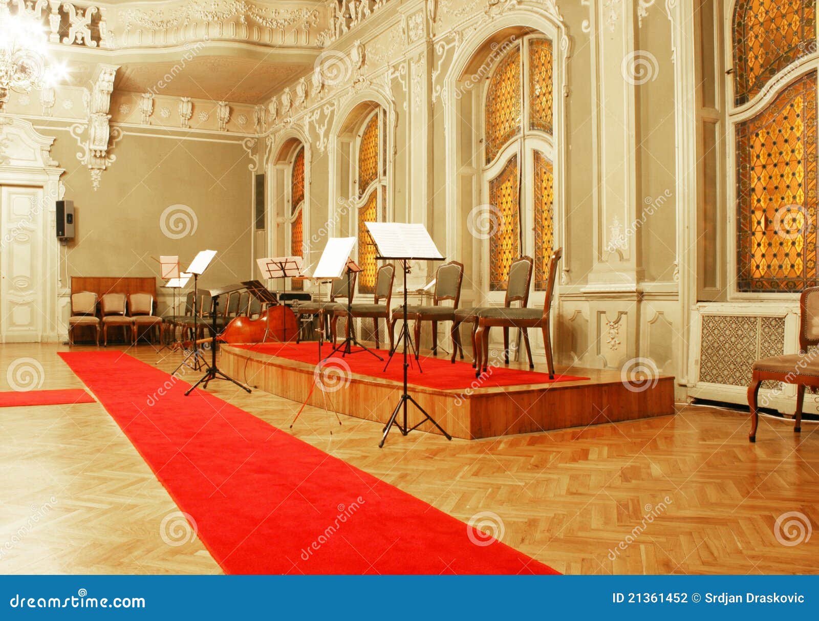 Baroque concert hall stock photo. Image of hall, conference - 21361452
