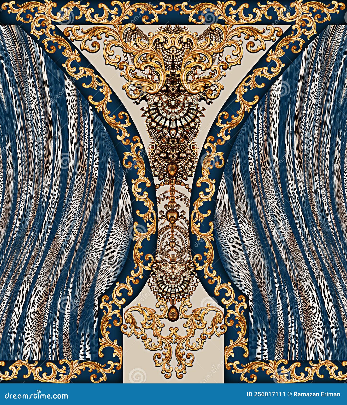 Baroque Texture Background. Vintage Illustration Texture Stock ...